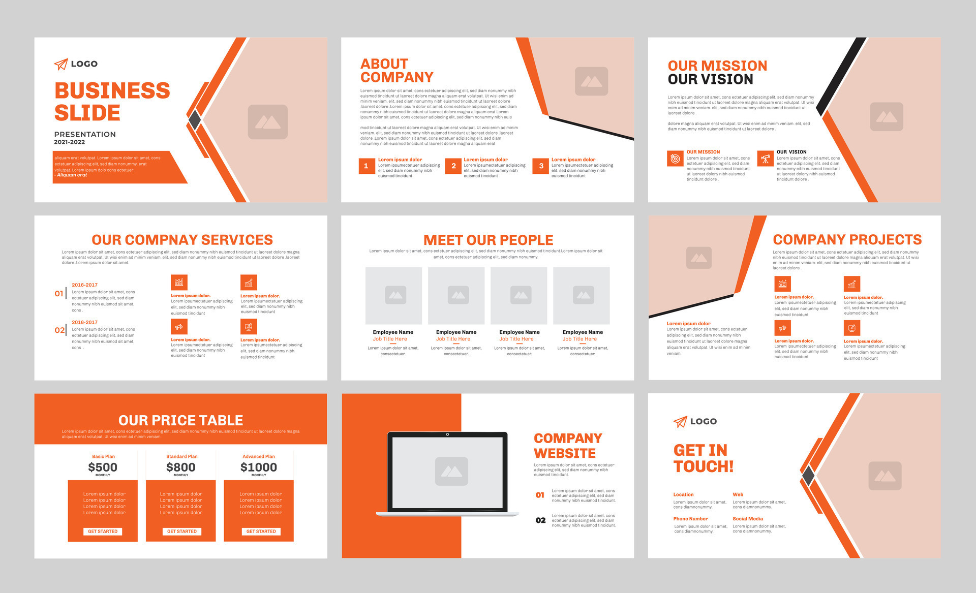Corporate Business Presentation And Business Presentation Template ...