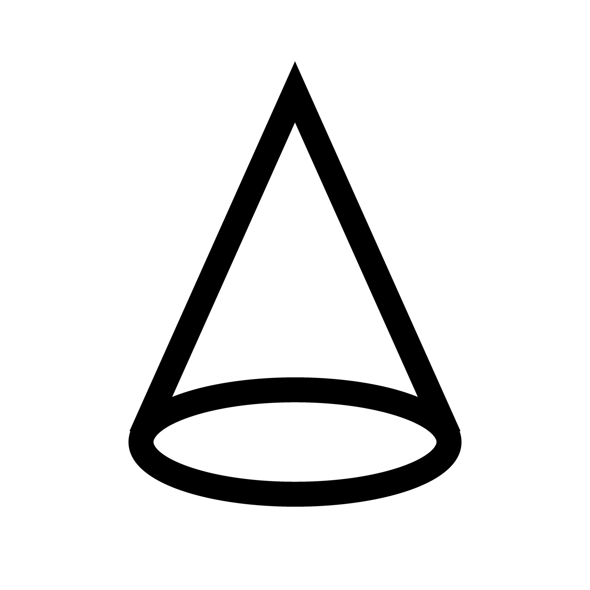 Circular truncated cone icon. Vector. 34370544 Vector Art at Vecteezy