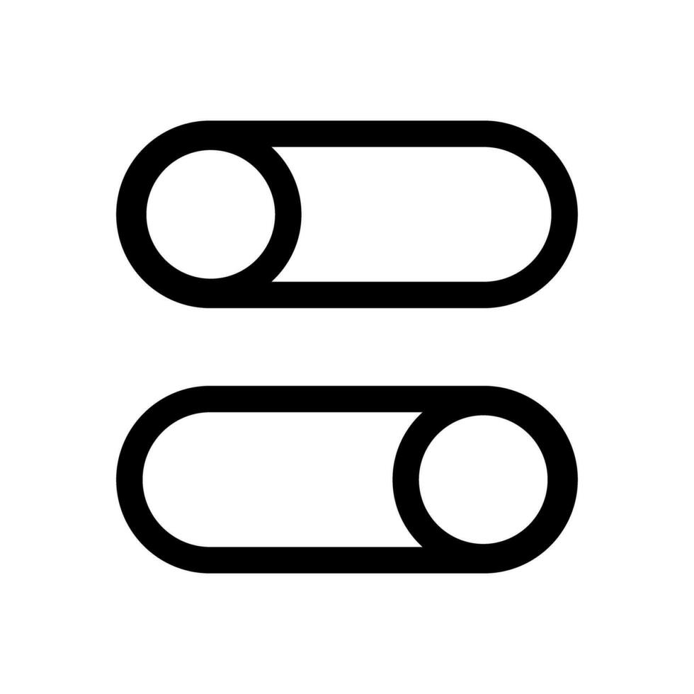 Simple slider switch icon set. Vector. 34370638 Vector Art at Vecteezy