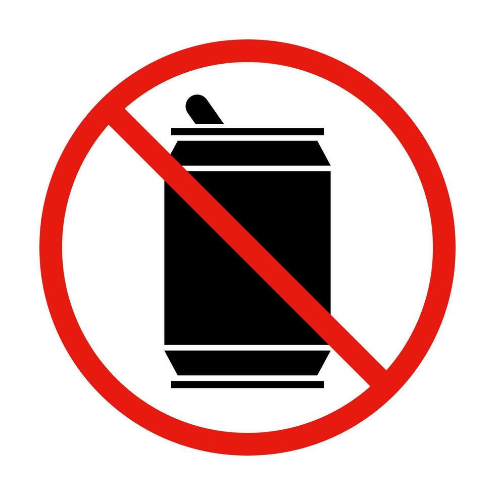 Can prohibited icon. Do not throw away cans. Vector. 34370787 Vector Art at Vecteezy