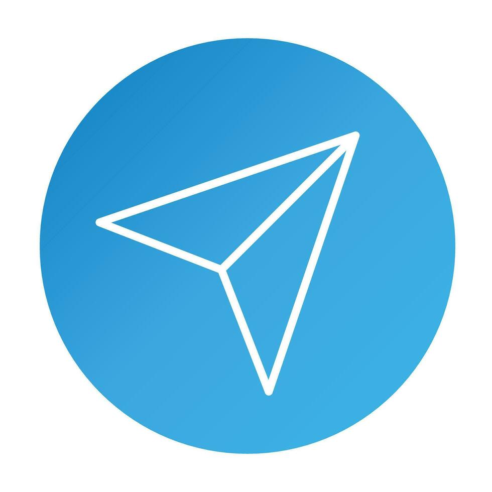 Blue gradient submit button icon. Send button. Paper airplane. Vector ... Blue gradient submit button icon. Send button. Paper airplane. Vector ...