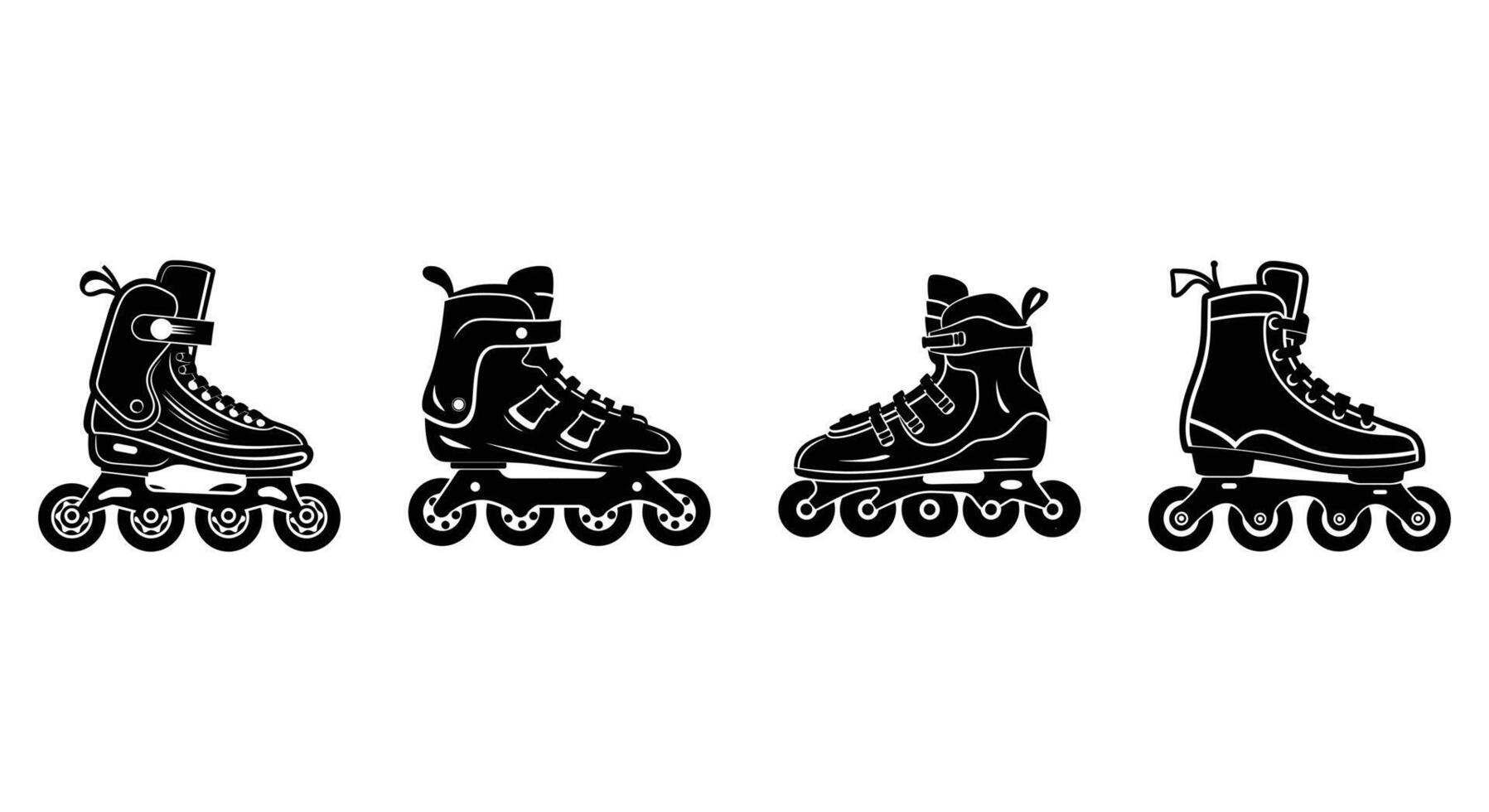 Skaters Delight Stylish Shoe Silhouettes 34372191 Vector Art At Vecteezy