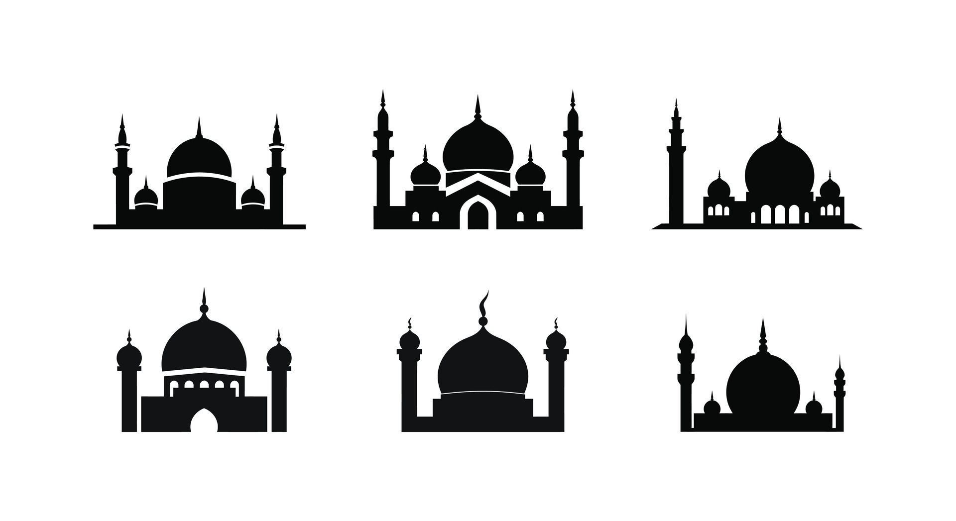 Moonlit Mosque Symbol of Peace 34372568 Vector Art at Vecteezy
