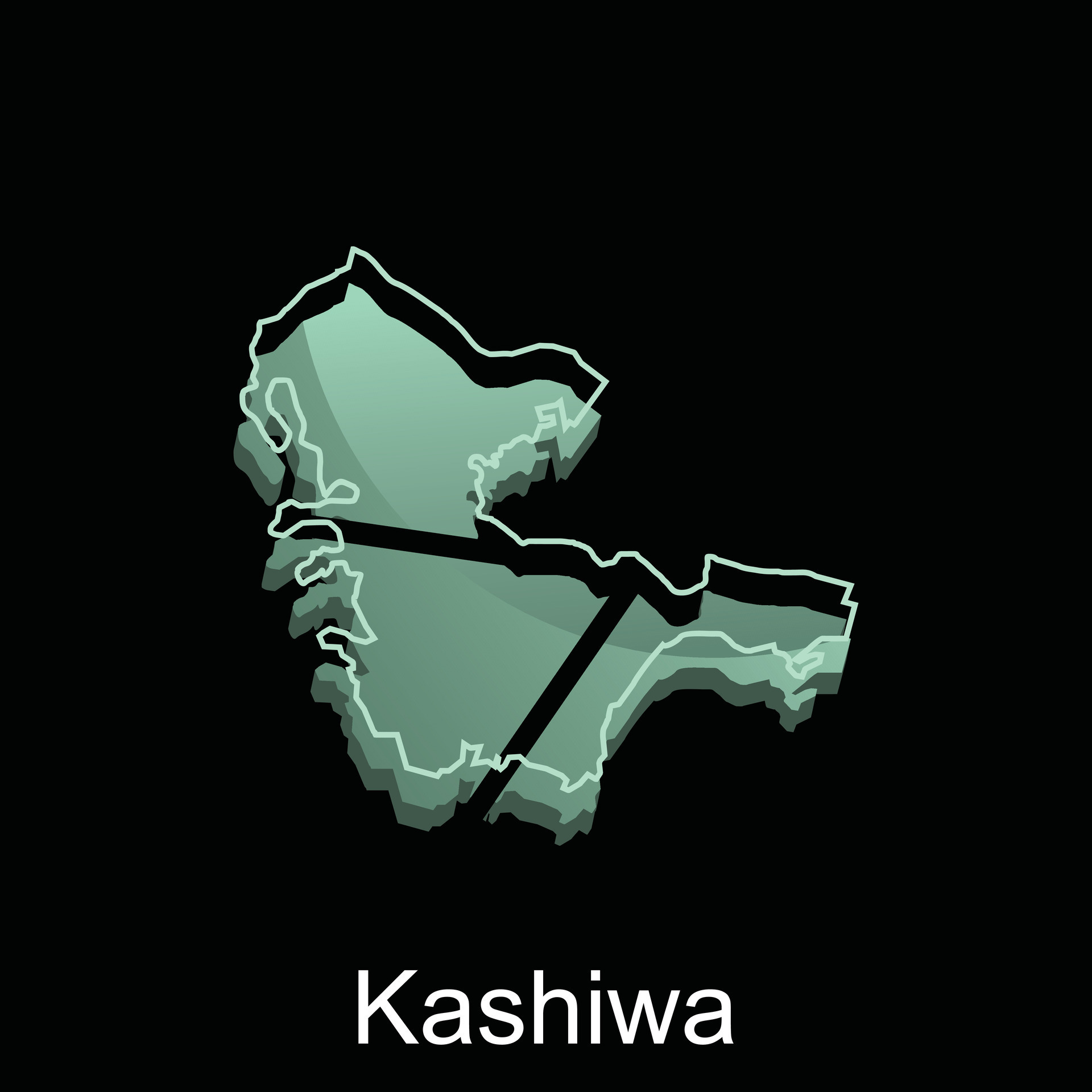 Map City of Kashiwa design, High detailed vector map - Japan Vector Design Template 34375287 ...