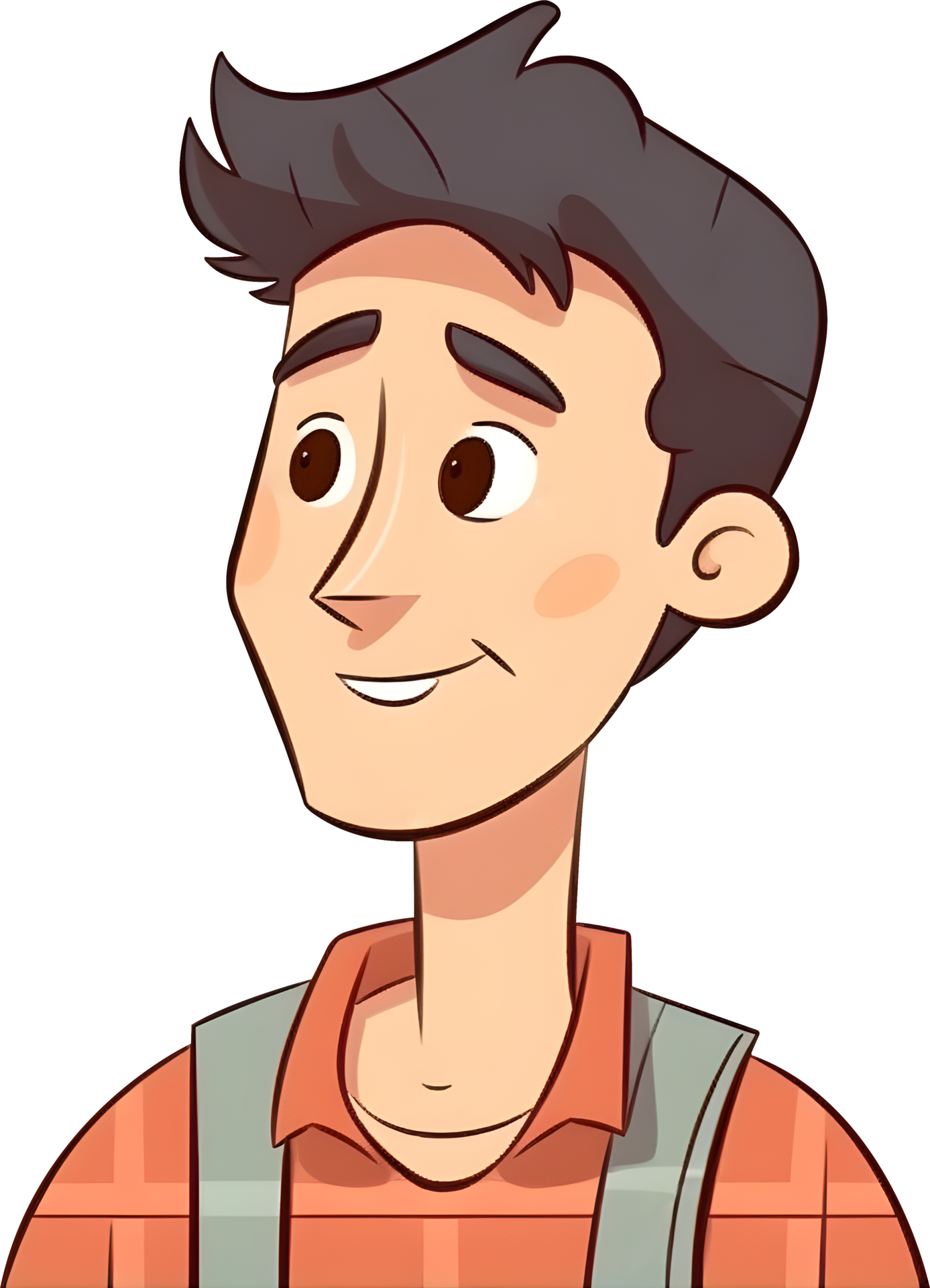Smiling man cartoon avatar character, AI generative 34377022 PNG Smiling man cartoon avatar character, AI generative 34377022 PNG
