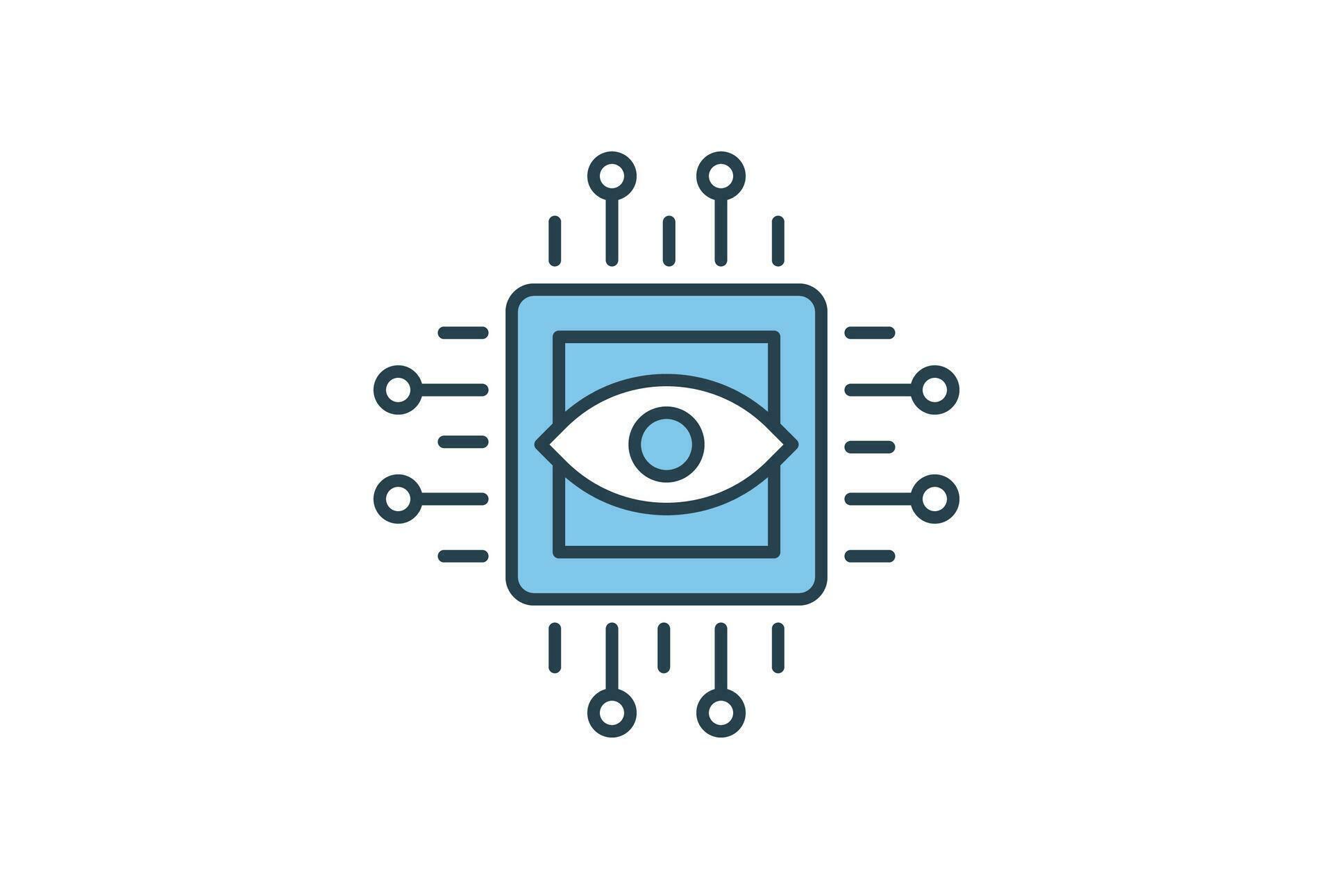 computer vision icon. icon related to device, artificial intelligence ...