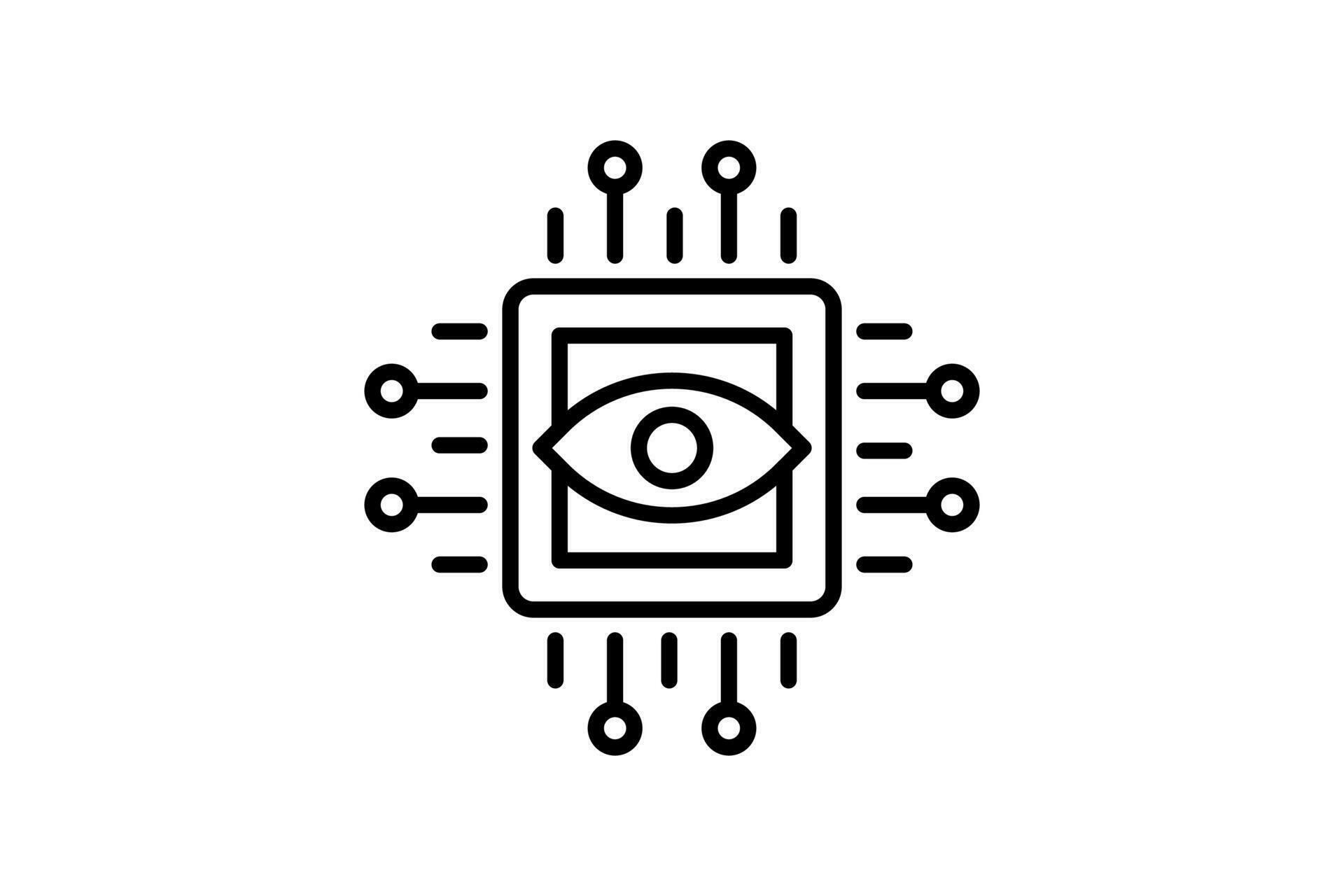 computer vision icon. icon related to device, artificial intelligence ...