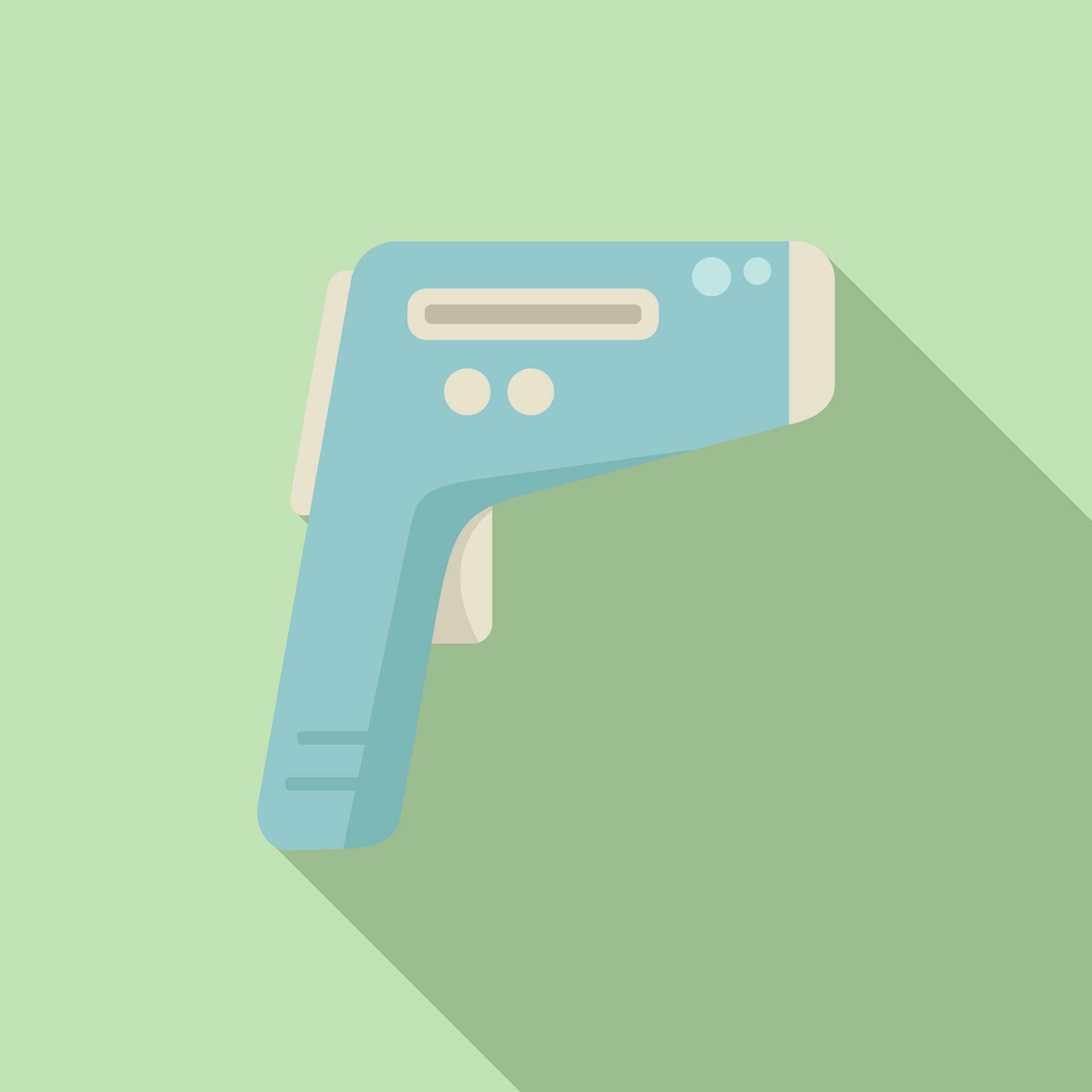 School Laser Thermometer Icon Flat Vector Scan Check Temperature 34381311 Vector Art At Vecteezy