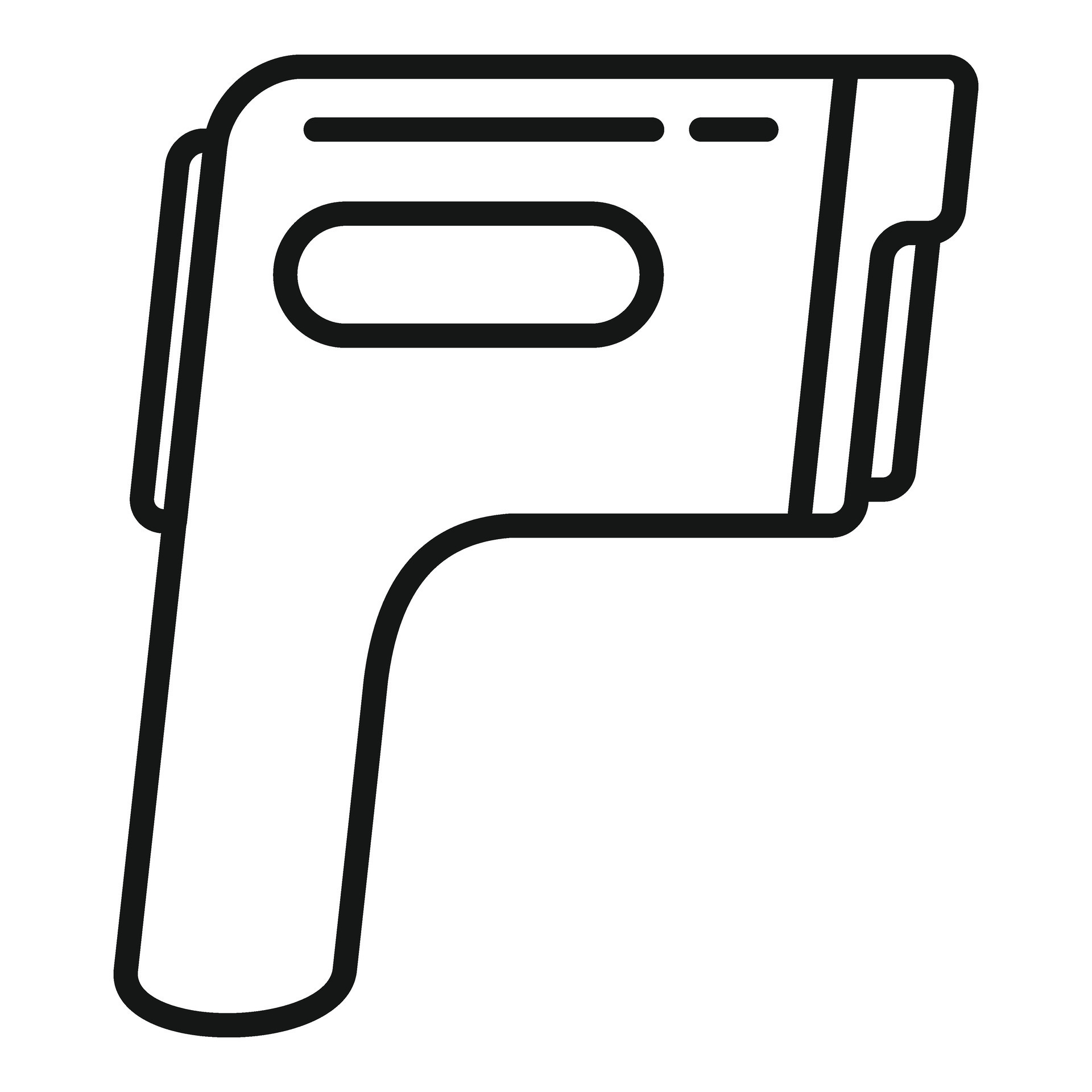 Laser Thermometer Equipment Icon Outline Vector Scan Device Gun