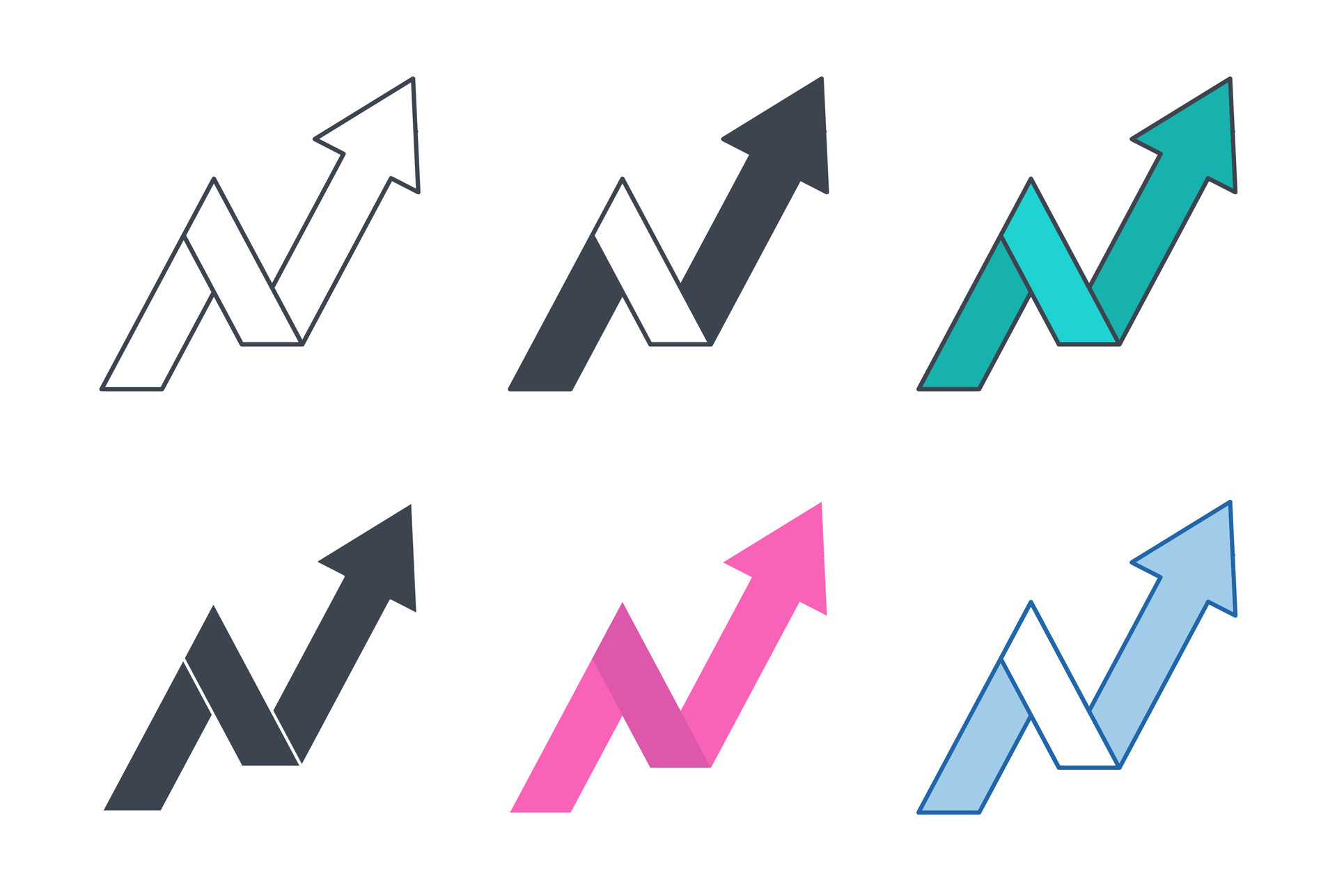 Increase Arrow icon collection with different styles. arrow growing ... Increase Arrow icon collection with different styles. arrow growing ...