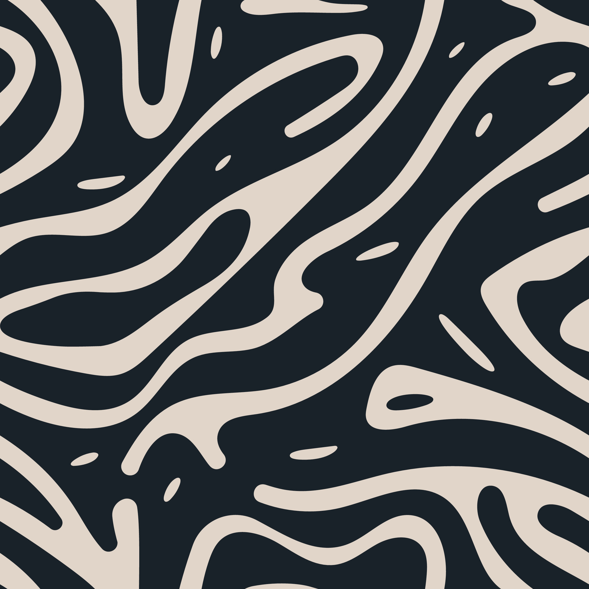 Irregular, seamless waves in a vector drawing that offers a unique ...