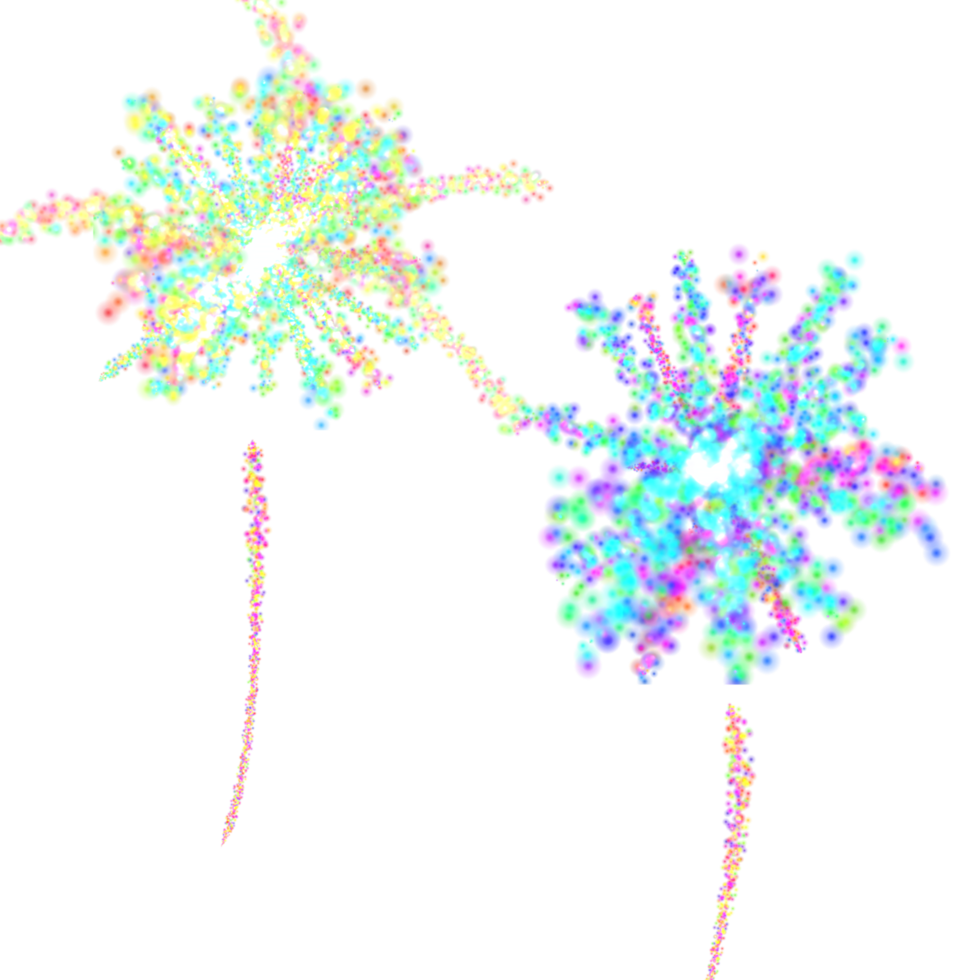 two exploding fireworks with sparks isolated on a dark transparent ... two exploding fireworks with sparks isolated on a dark transparent ...