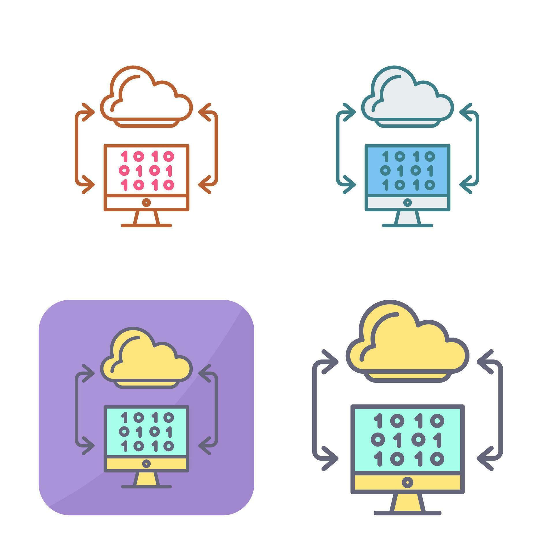 Cloud Coding Vector Icon 34393622 Vector Art at Vecteezy