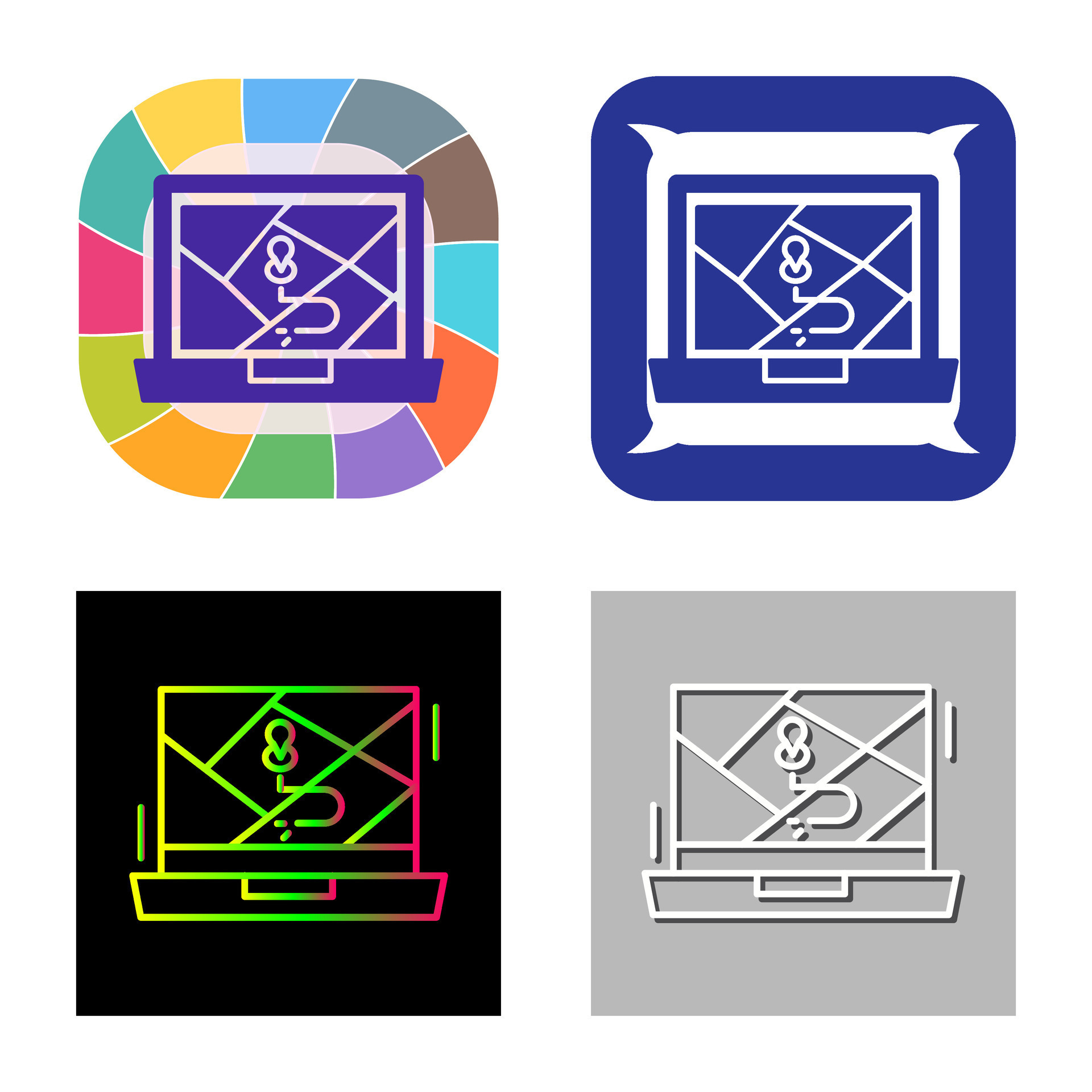 Google Map Vector Icon 34396031 Vector Art at Vecteezy