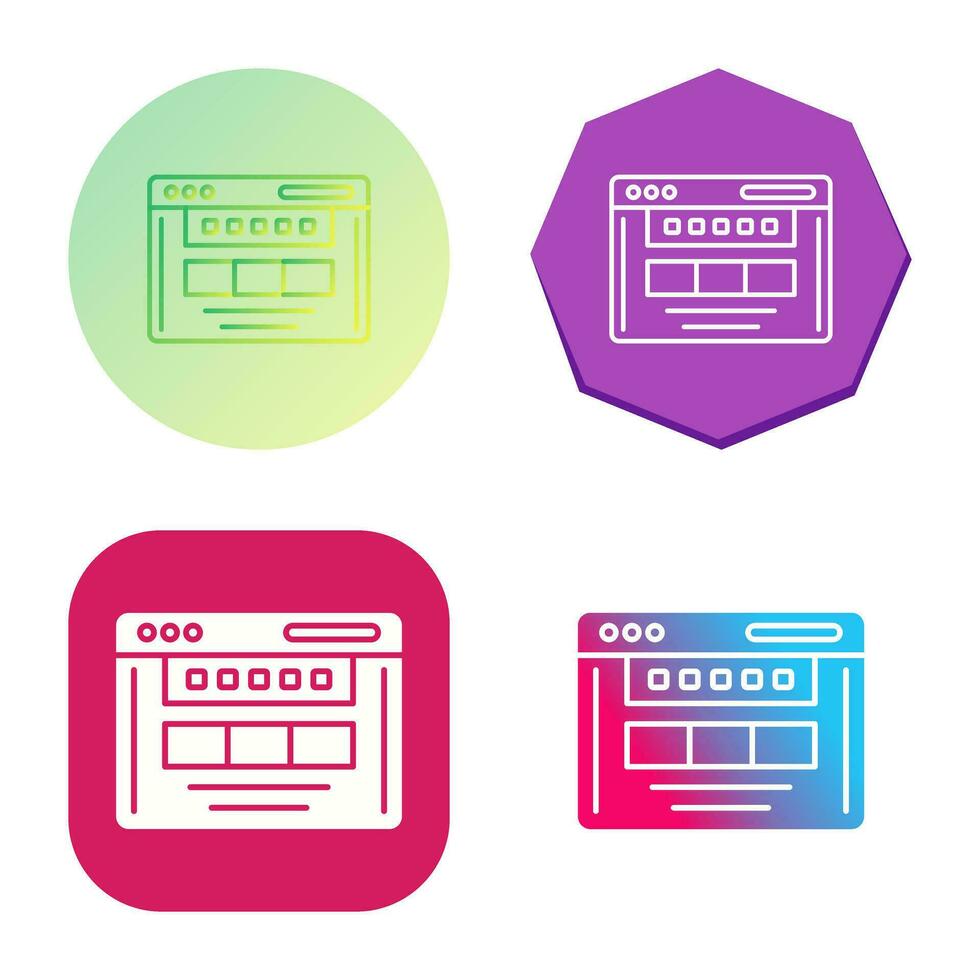 Browser Vector Icon 34397138 Vector Art at Vecteezy