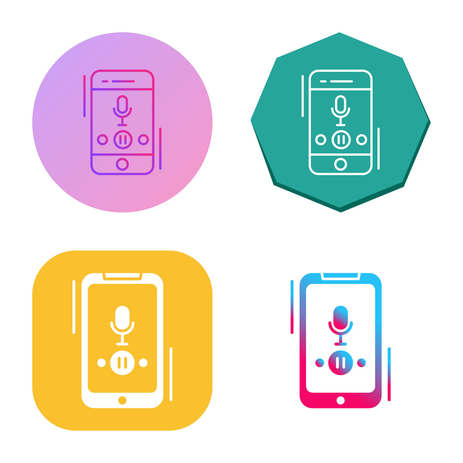 Voice Record Vector Icon 34397177 Vector Art at Vecteezy