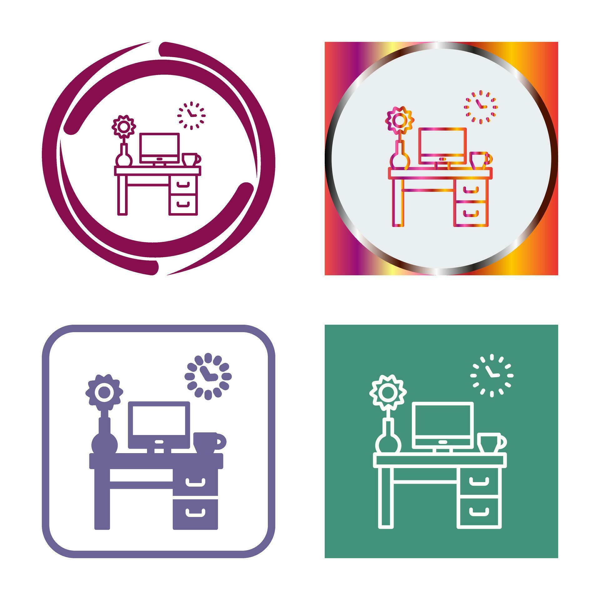 Work Table Vector Icon 34398332 Vector Art at Vecteezy