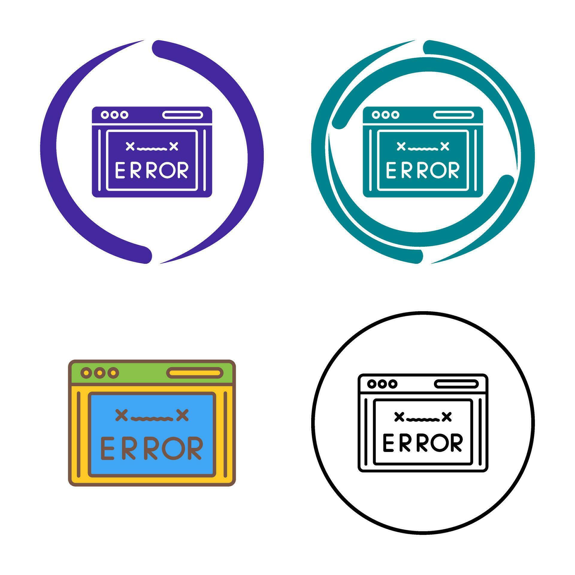 Error Code Vector Icon 34399960 Vector Art at Vecteezy