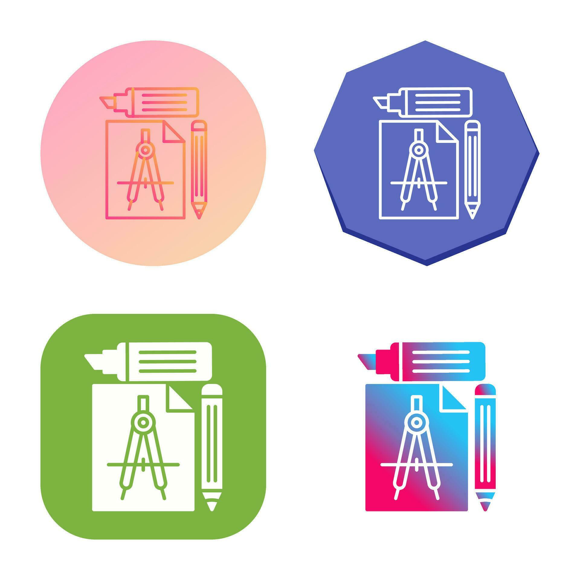 Study Tools Vector Icon 34403039 Vector Art at Vecteezy