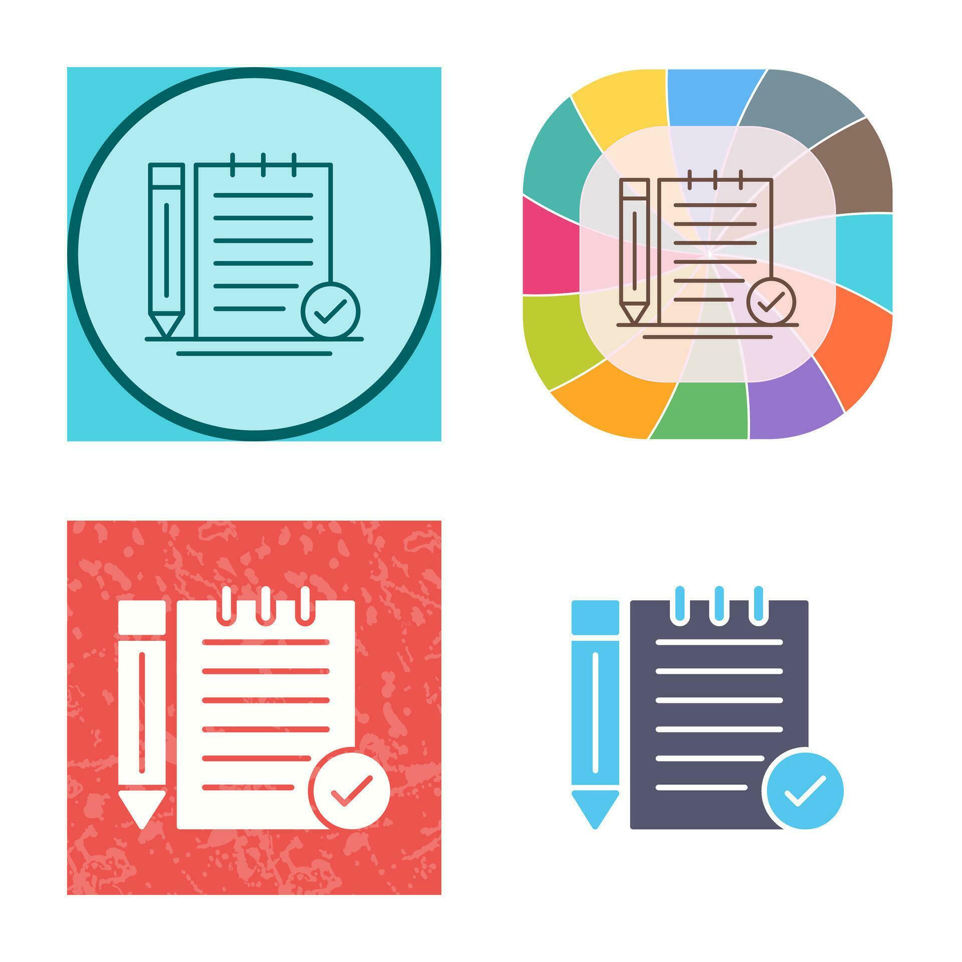 Check Notes Vector Icon 34403792 Vector Art at Vecteezy