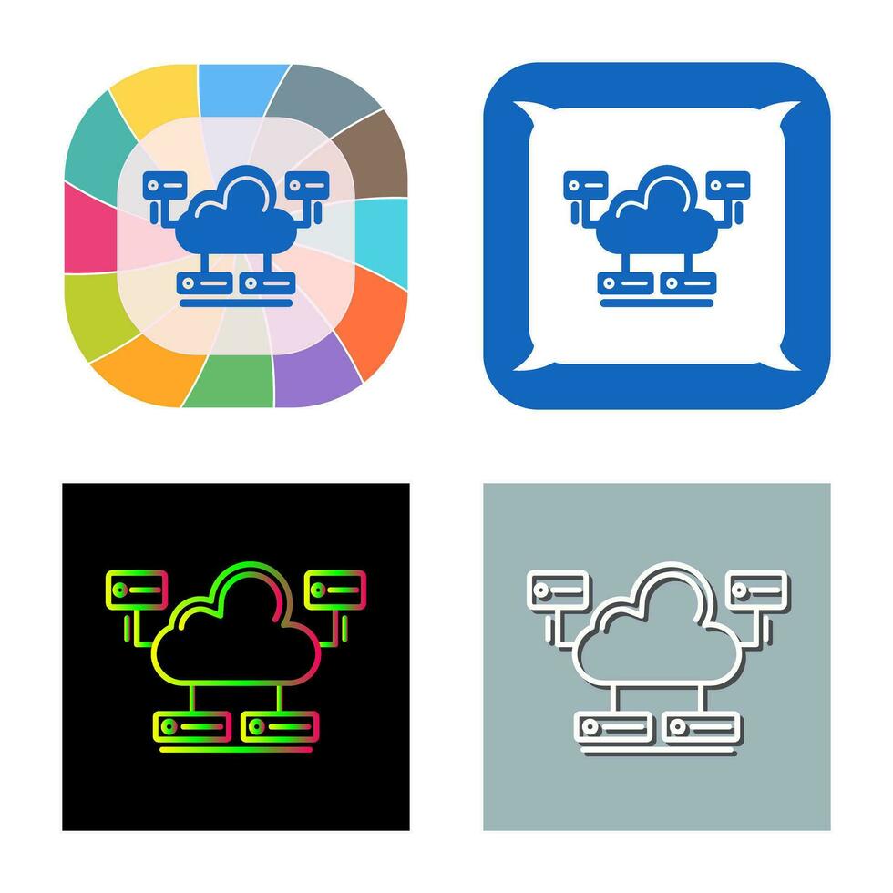 Cloud Database Vector Icon 34409329 Vector Art at Vecteezy
