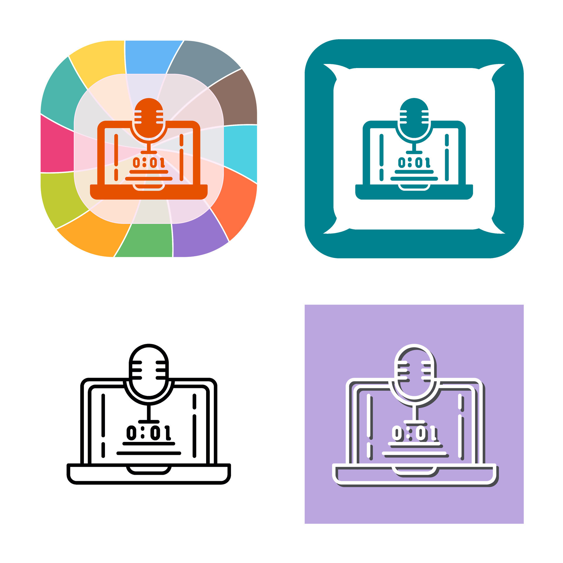 Voice Recorder Vector Icon 34410184 Vector Art at Vecteezy