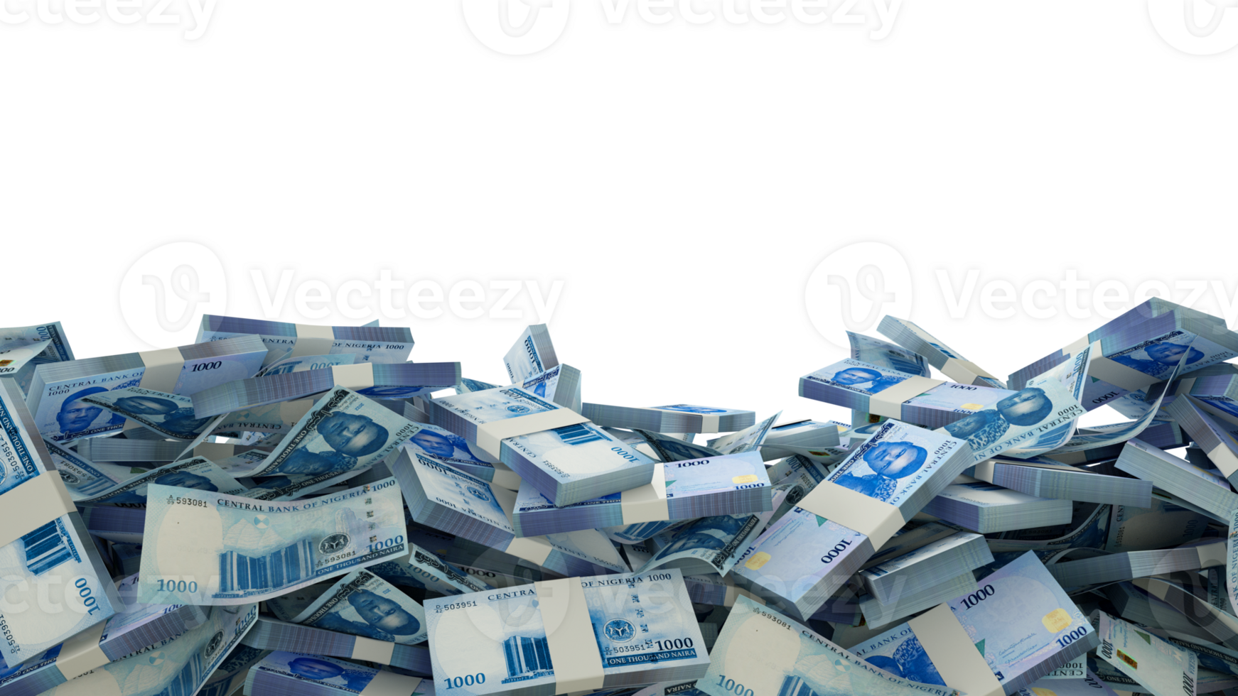 3d Rendering Of A Lot Of Stacks Of Nigerian Naira Notes Spread At The On Bottom Of Screen 3d