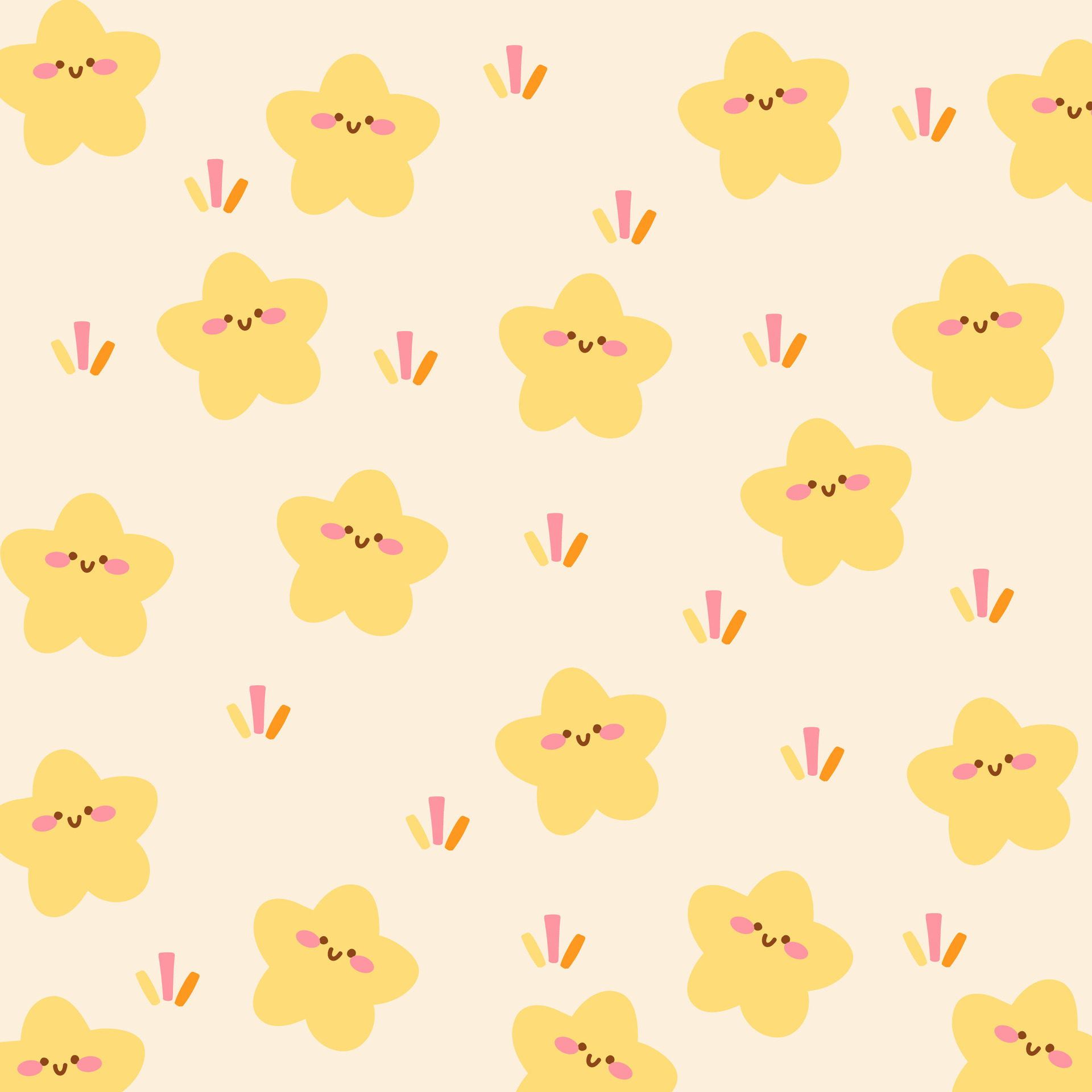 Seamless pattern with star. Cute star vector seamless Pattern isolated repeat background ...