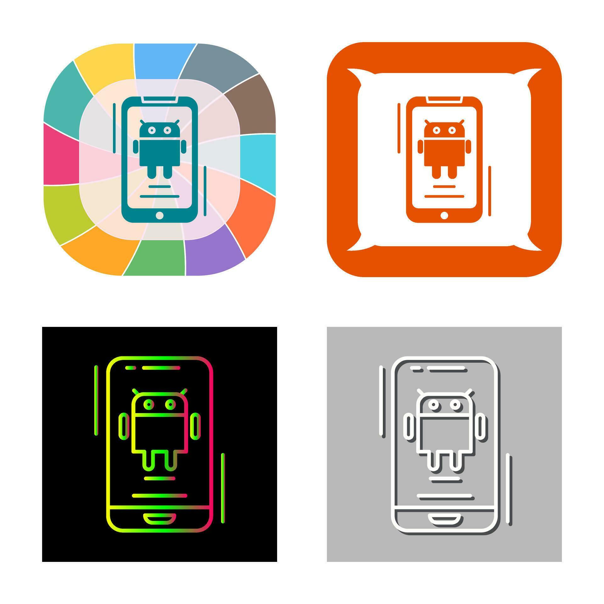 Android Vector Icon 34420205 Vector Art at Vecteezy