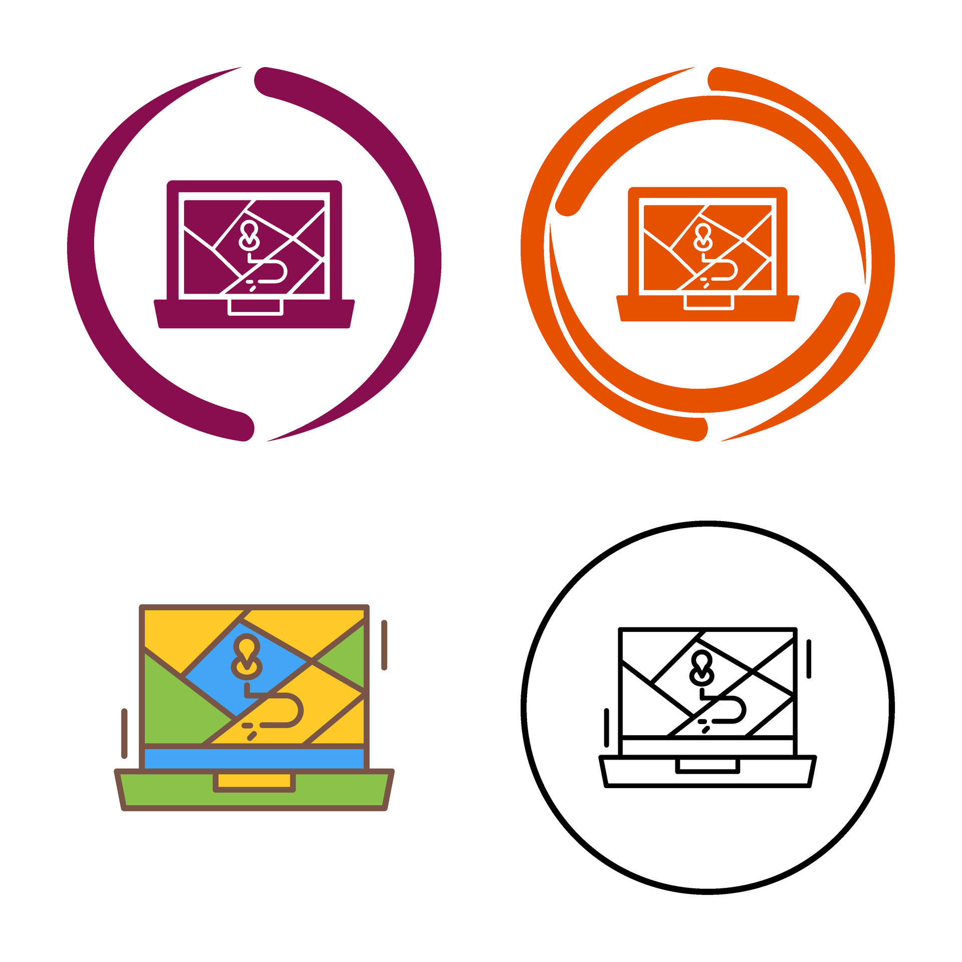 Google Map Vector Icon 34420603 Vector Art at Vecteezy