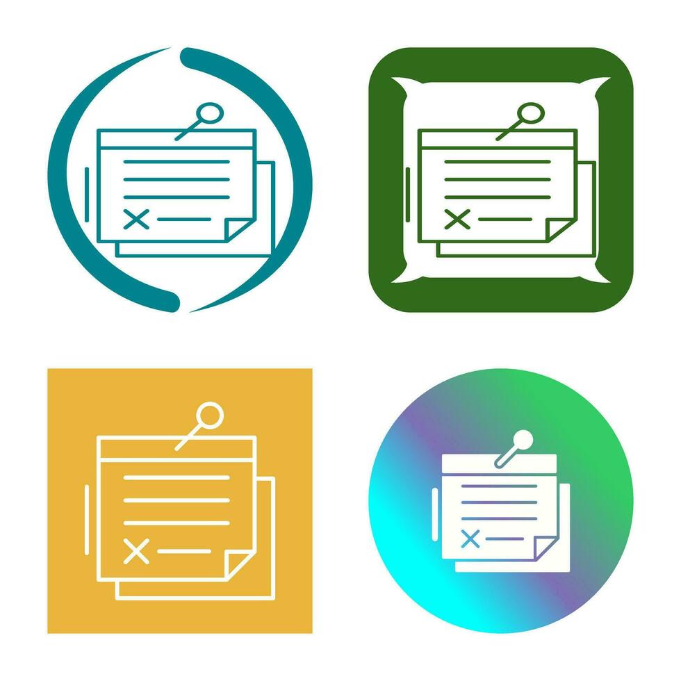 Note Vector Icon 34423369 Vector Art at Vecteezy