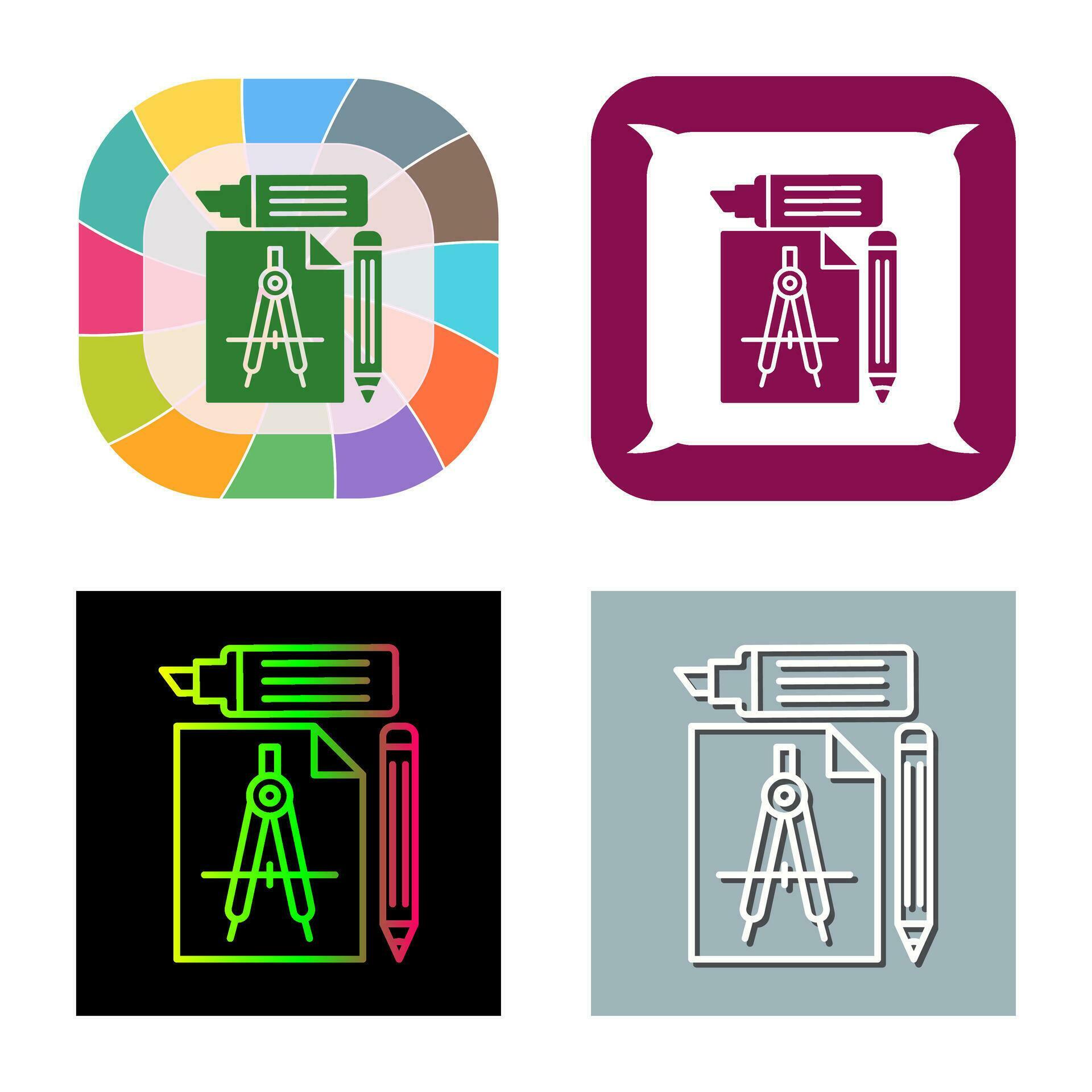 Study Tools Vector Icon 34424522 Vector Art at Vecteezy