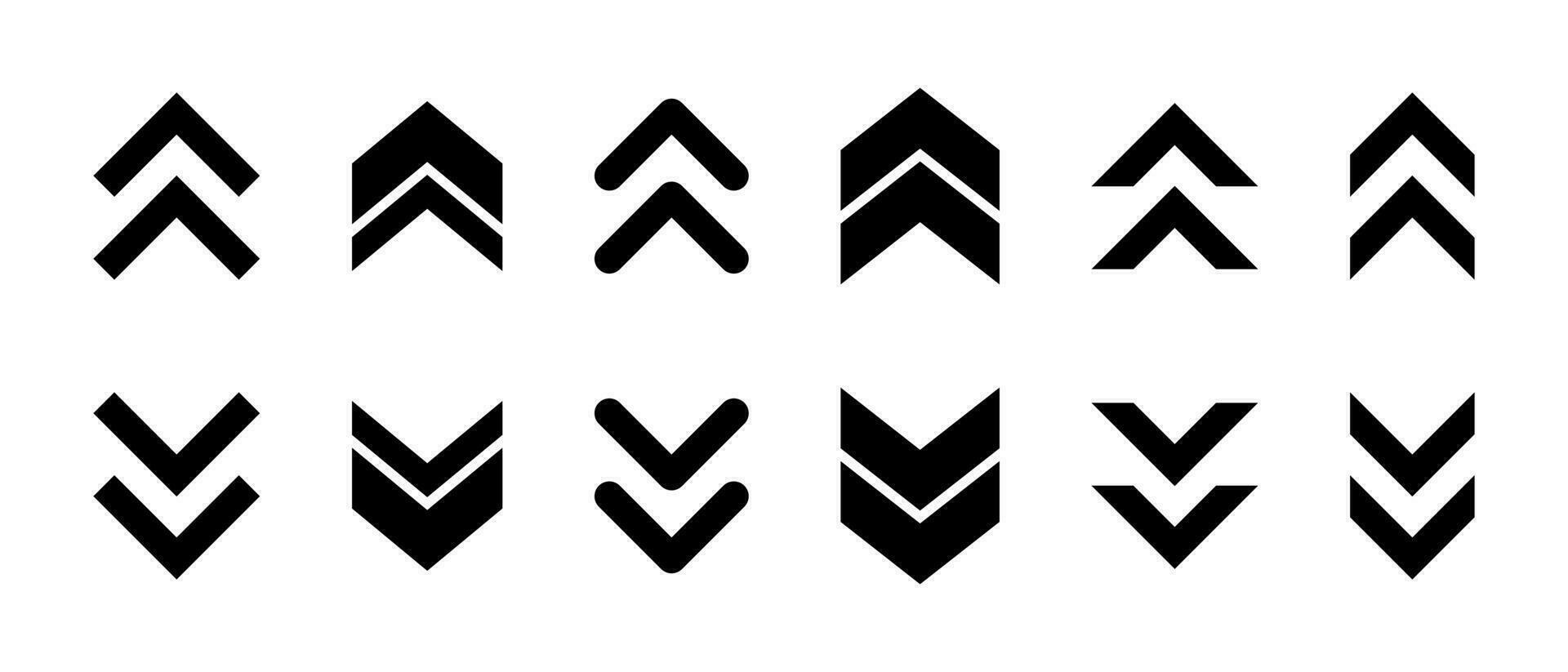 Swipe Up And Down Icon Vector Set Collection 34455818 Vector Art At