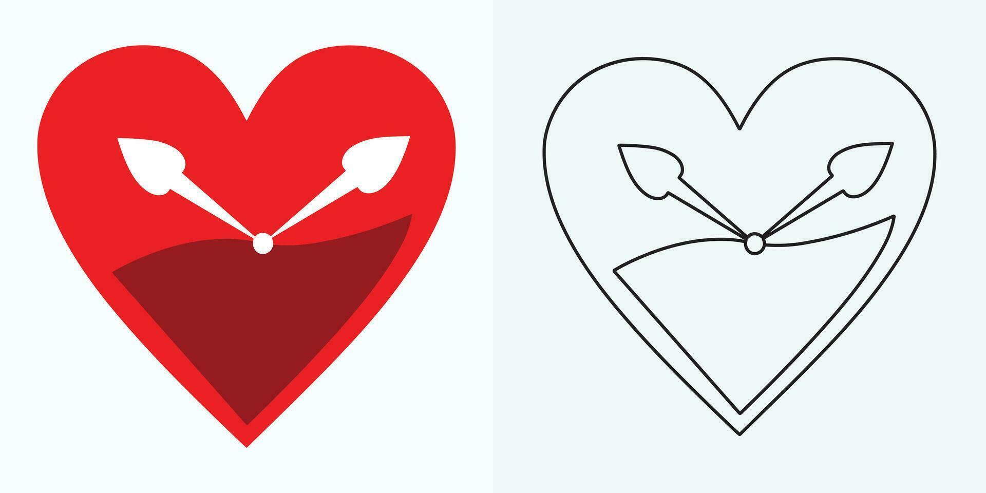 Clock Icon In Flat Style Timer On Color Background Vector Design