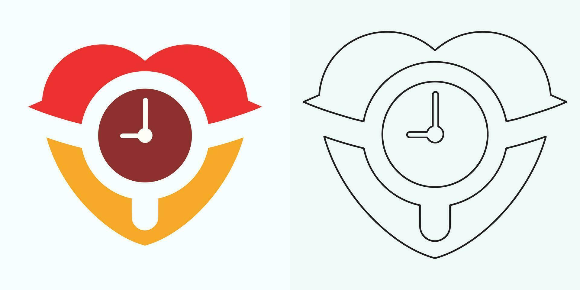 Clock Icon In Flat Style Timer On Color Background Vector Design Element 34457584 Vector Art