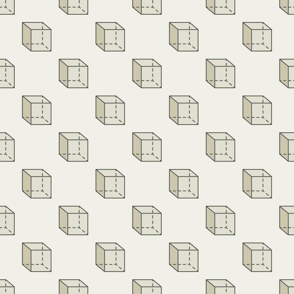 Cube Geometric Shape Colored Vector Seamless Pattern Geometry Background 34458953 Vector Art At