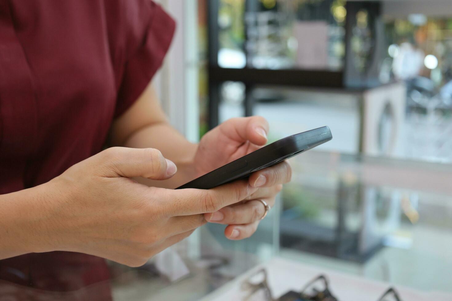 Hand using smartphone, technology concept 34459792 Stock Photo at Vecteezy