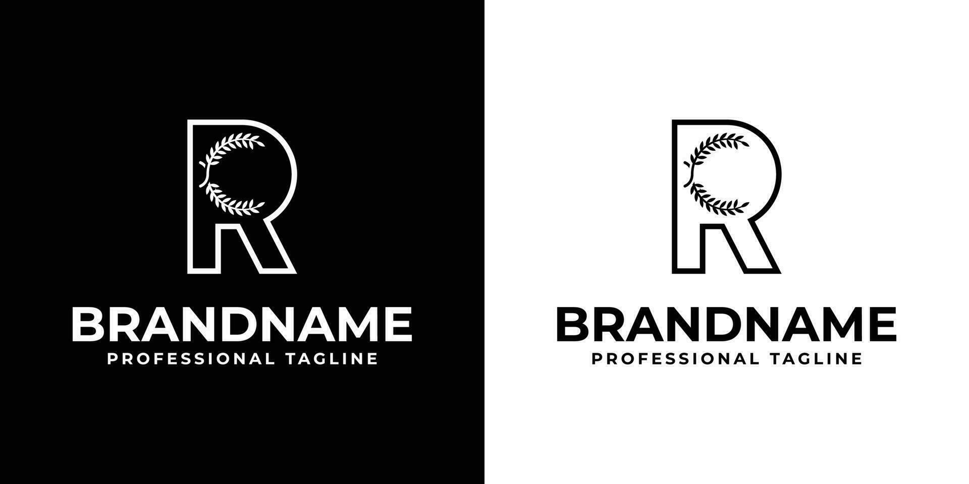 letra r laurel logo, adecuado para ninguna negocio relacionado a laurel con r inicial. 34460109 ...