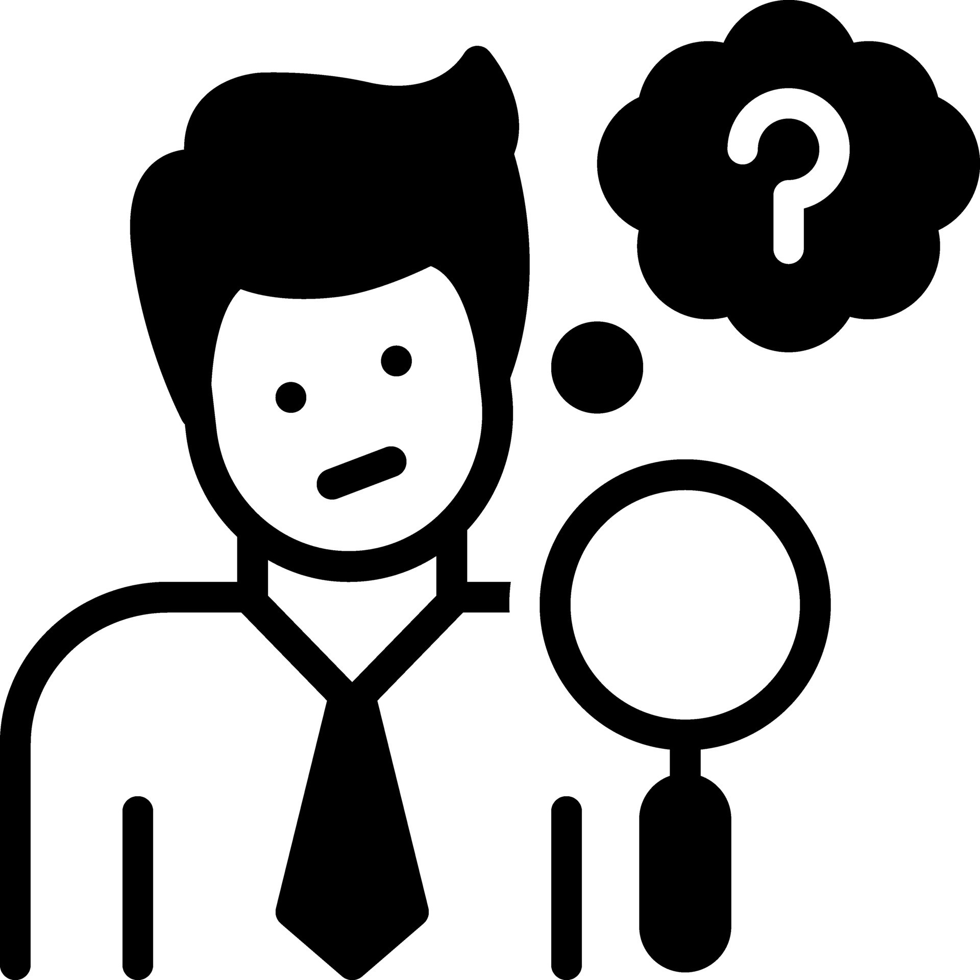solid icon for curious 34460488 Vector Art at Vecteezy