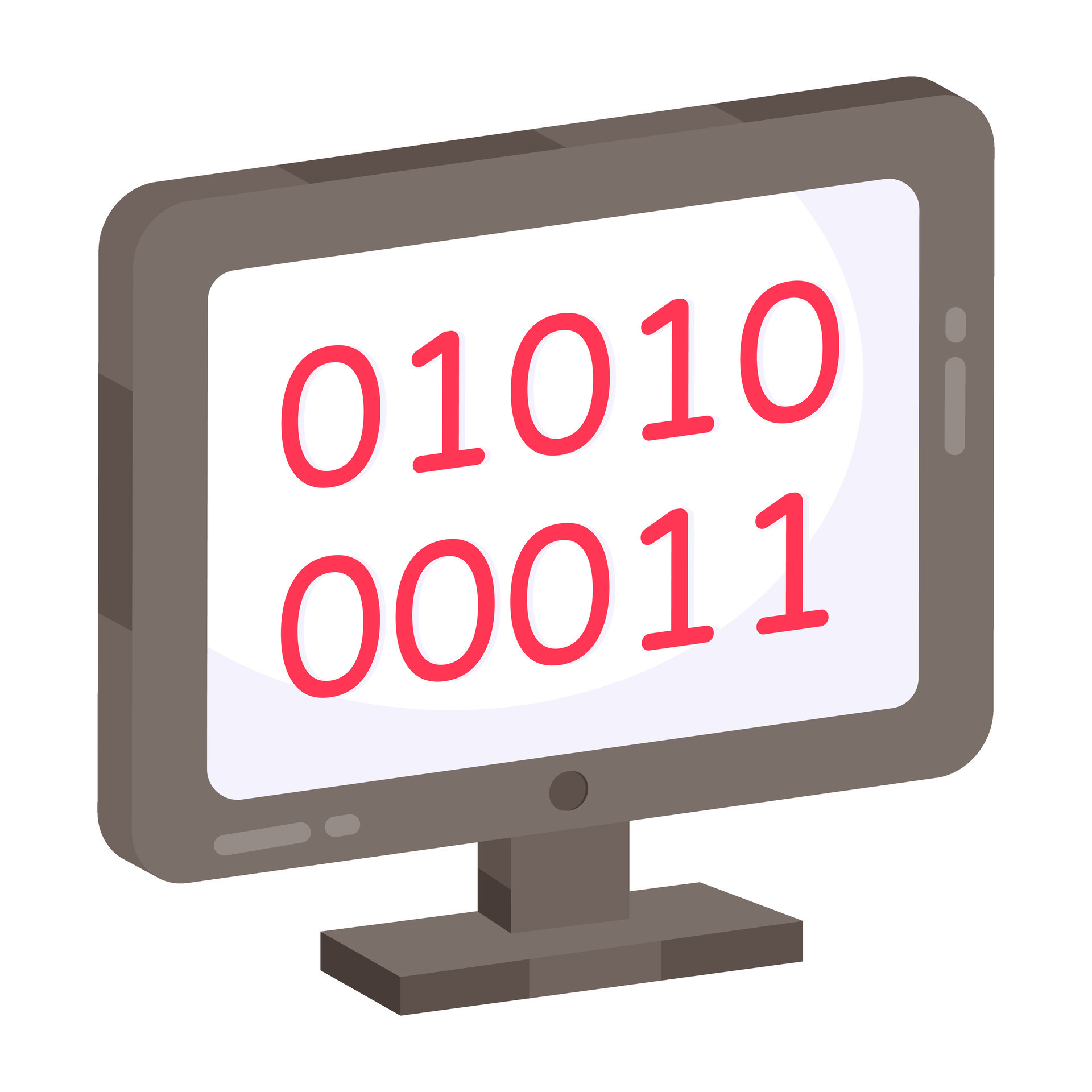 An icon design of binary data 34462350 Vector Art at Vecteezy