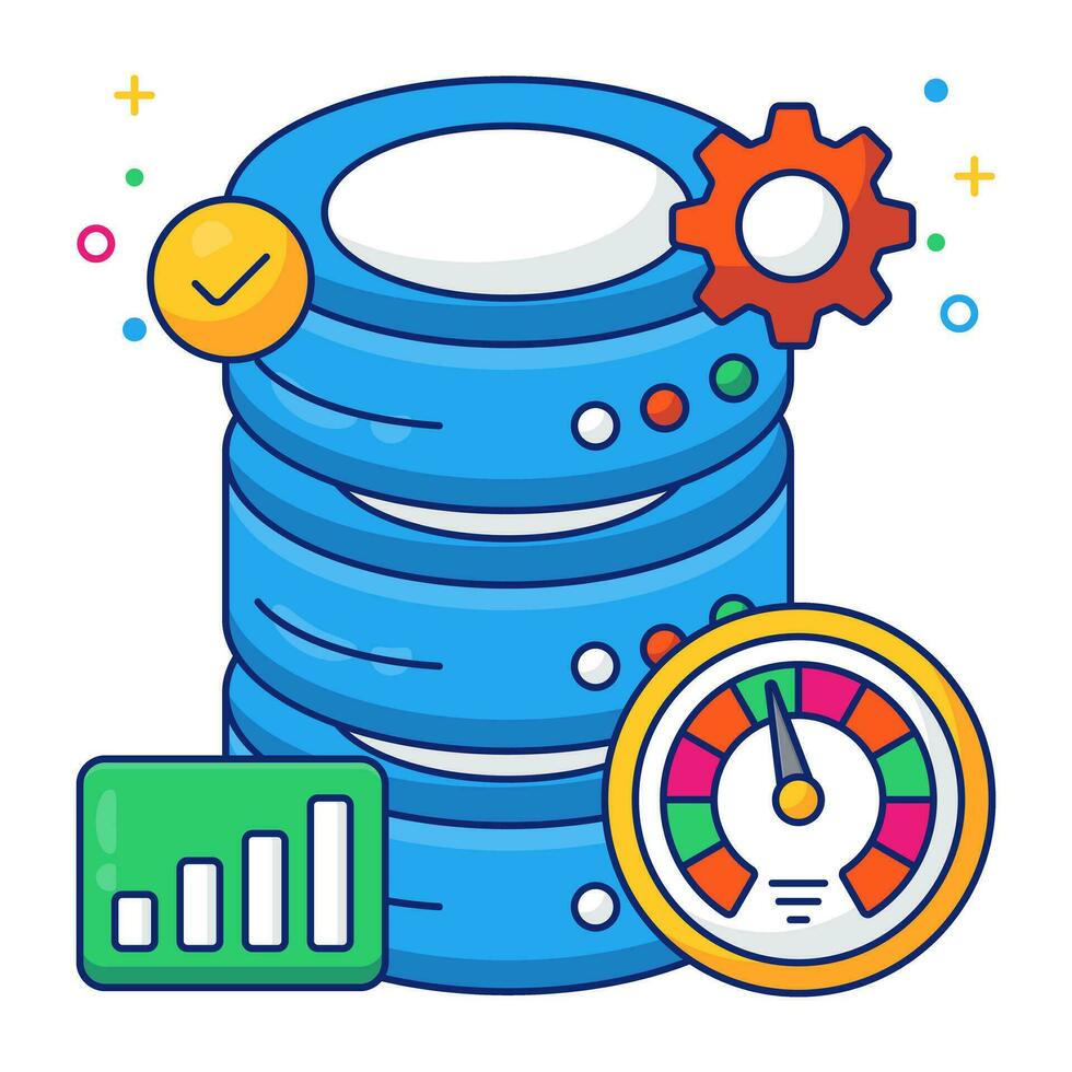 A unique design icon of database setting 34462734 Vector Art at Vecteezy