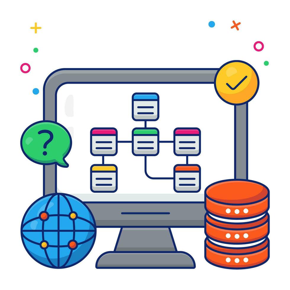 Conceptual flat design icon of hierarchy 34462764 Vector Art at Vecteezy