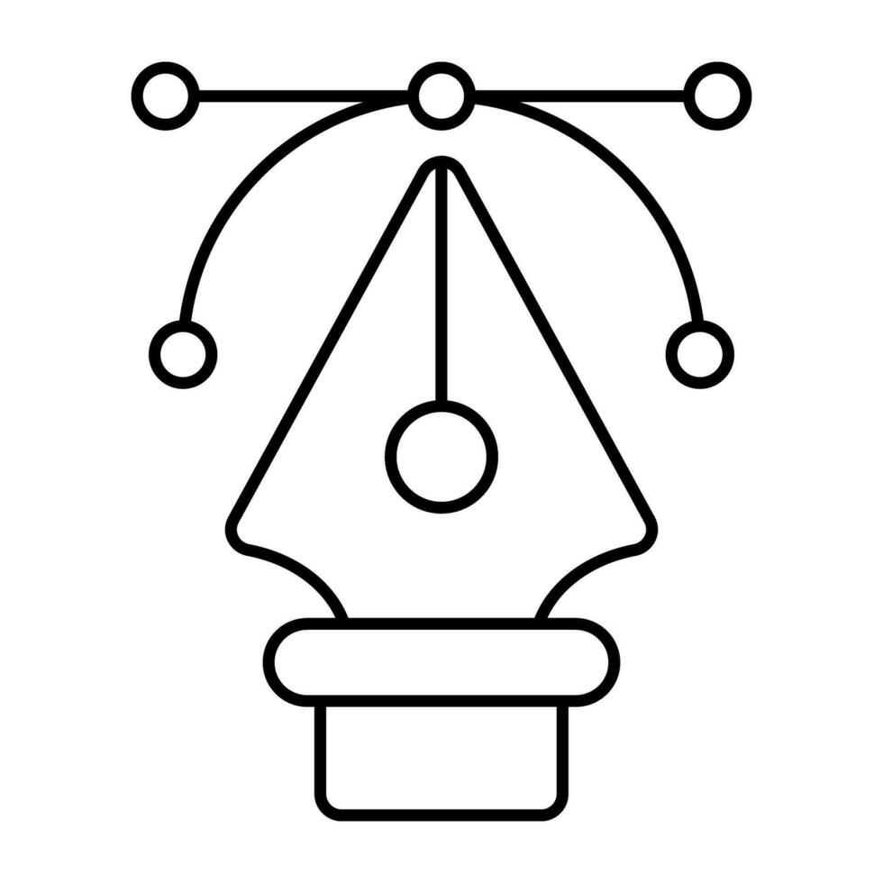 Pen With Nodes Bezier Tool Icon 34463953 Vector Art At Vecteezy