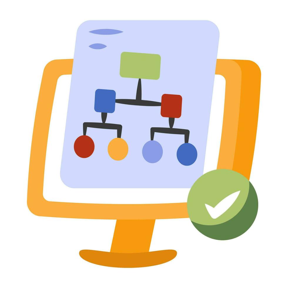 Conceptual flat design icon of hierarchy 34464163 Vector Art at Vecteezy