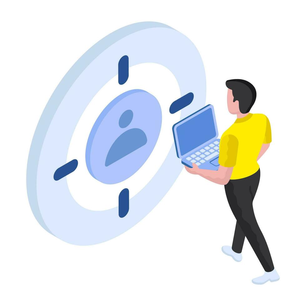 Modern design illustration of focus person 34464669 Vector Art at Vecteezy