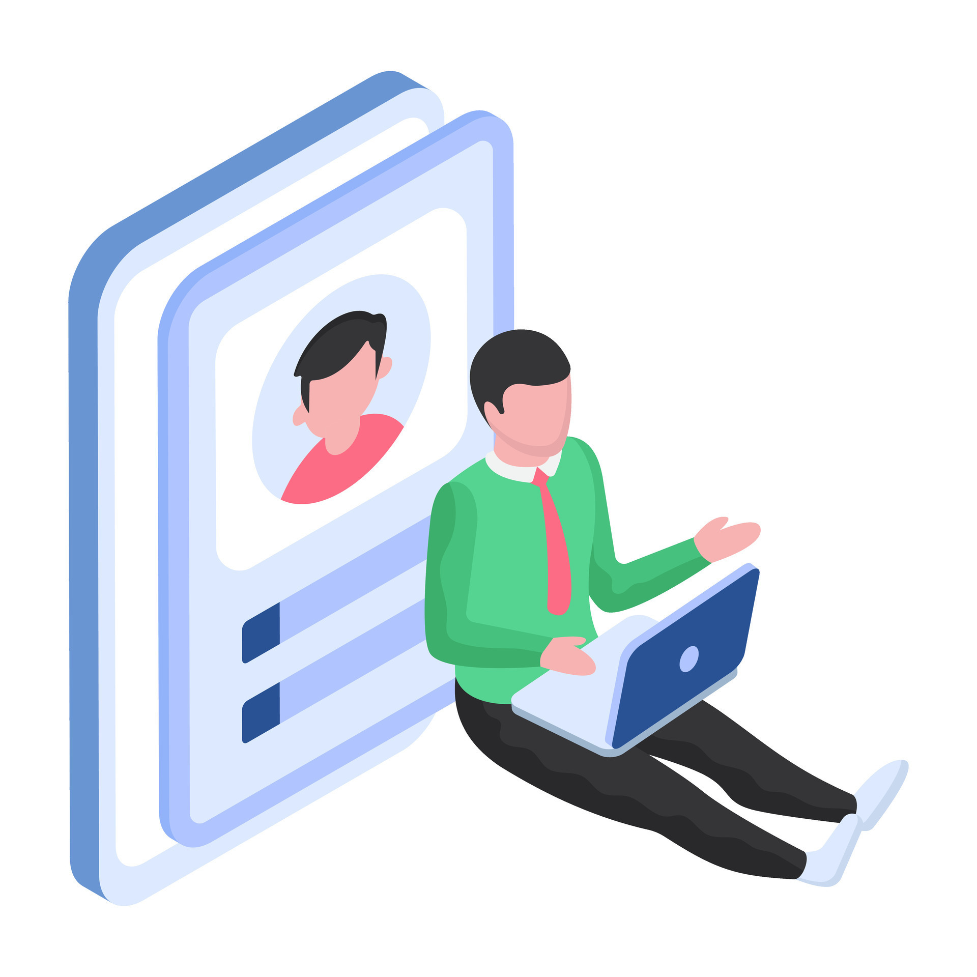 A modern design illustration of video call 34464815 Vector Art at Vecteezy