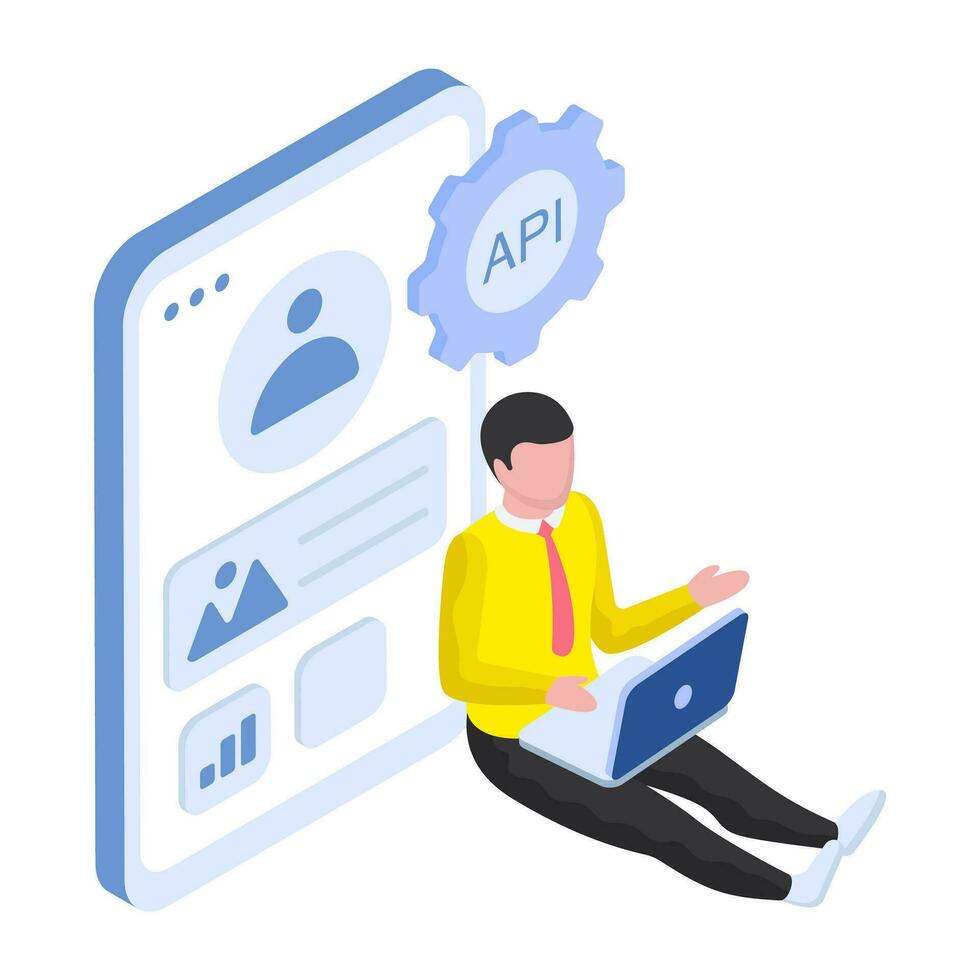 A Perfect Design Illustration Of Application Programming Interface 34464970 Vector Art At Vecteezy