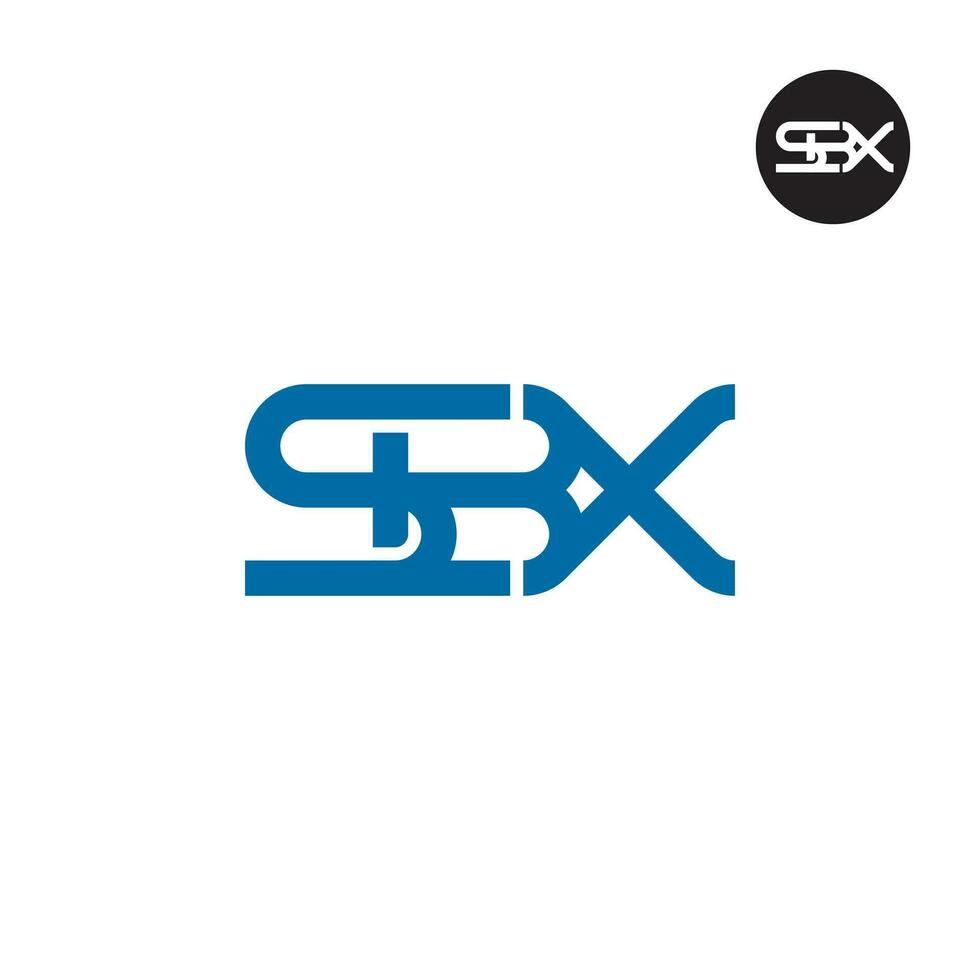 Letter SBX Monogram Logo Design 34466333 Vector Art at Vecteezy