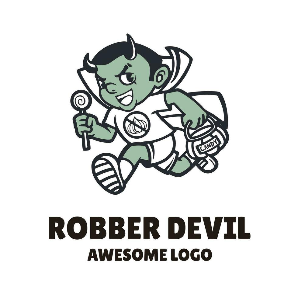 Robber Devil Logo 34467322 Vector Art at Vecteezy