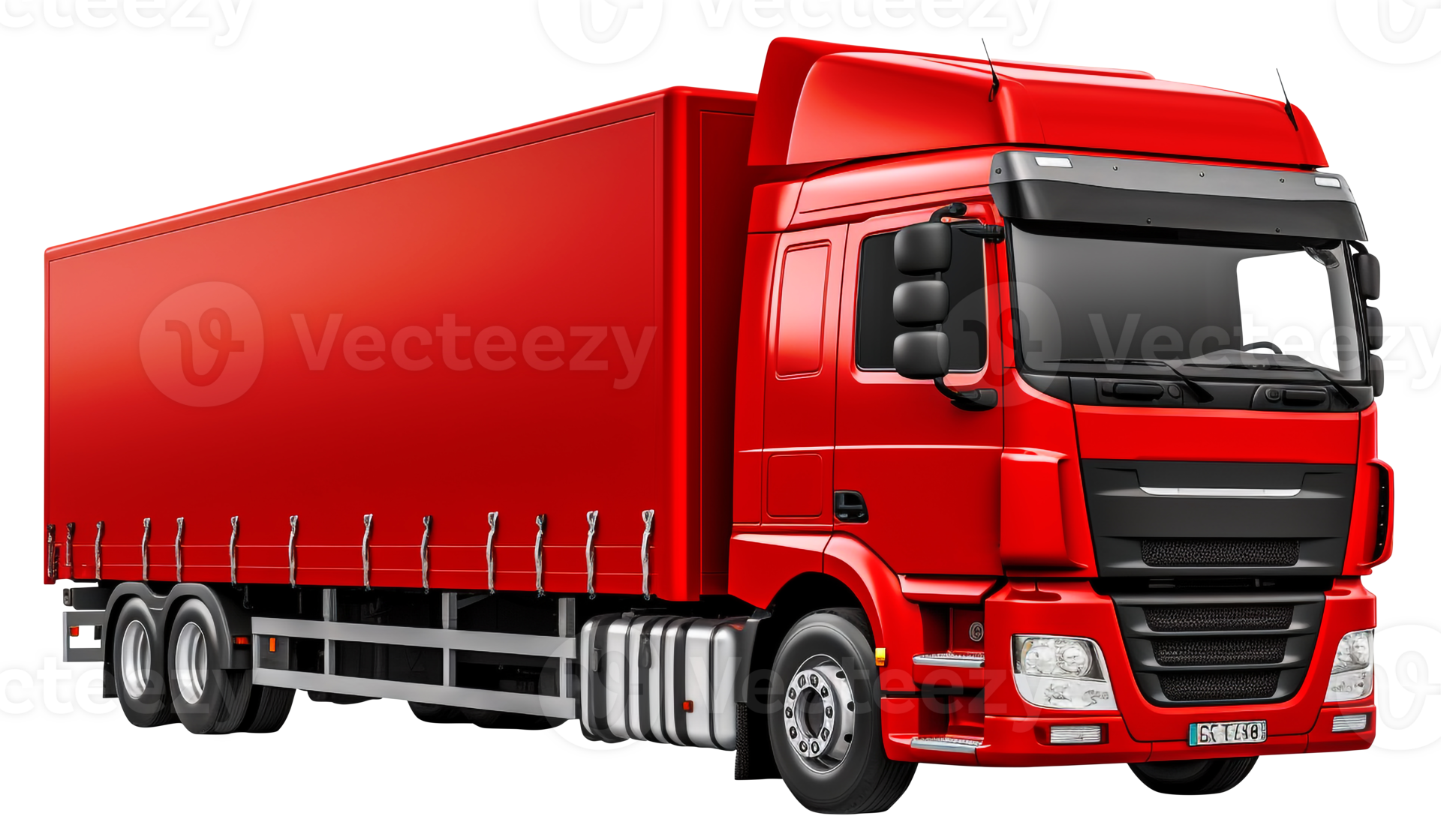 Covered van png truck png cargo van truck transporting cargo transparent background Ai Generated ...